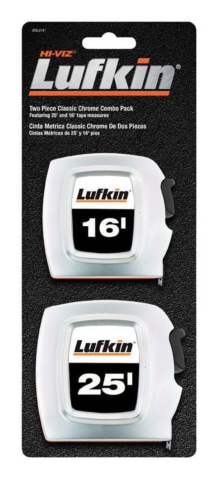 Lufkin 25 ft. L x 1 in. W Tape Measure Set Silver 1 pk - Walmart.com