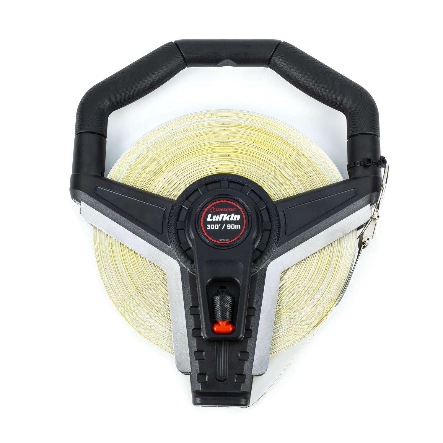 Lufkin 300 ft. L x 0.5 in. W Reel Rewind Tape Measure Yellow 1 pk ...