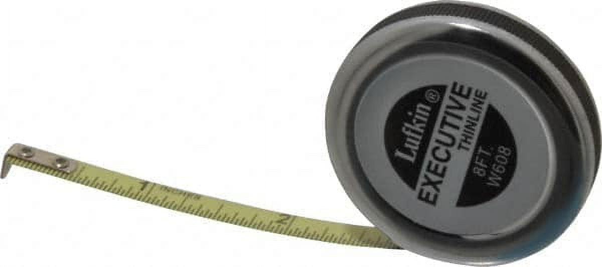 Lufkin 8' x 1/4" Yellow Blade Tape Measure 1/32 & 1/16" Graduation, A16 ...