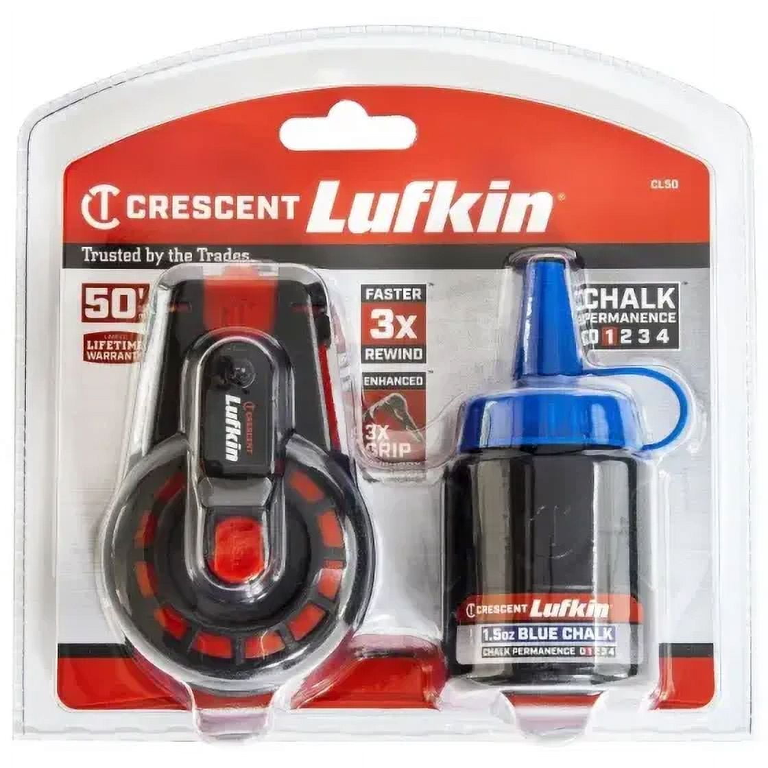 Lufkin CL50 50' Compact Chalk & Reel with Blue Chalk, Each - Walmart.com