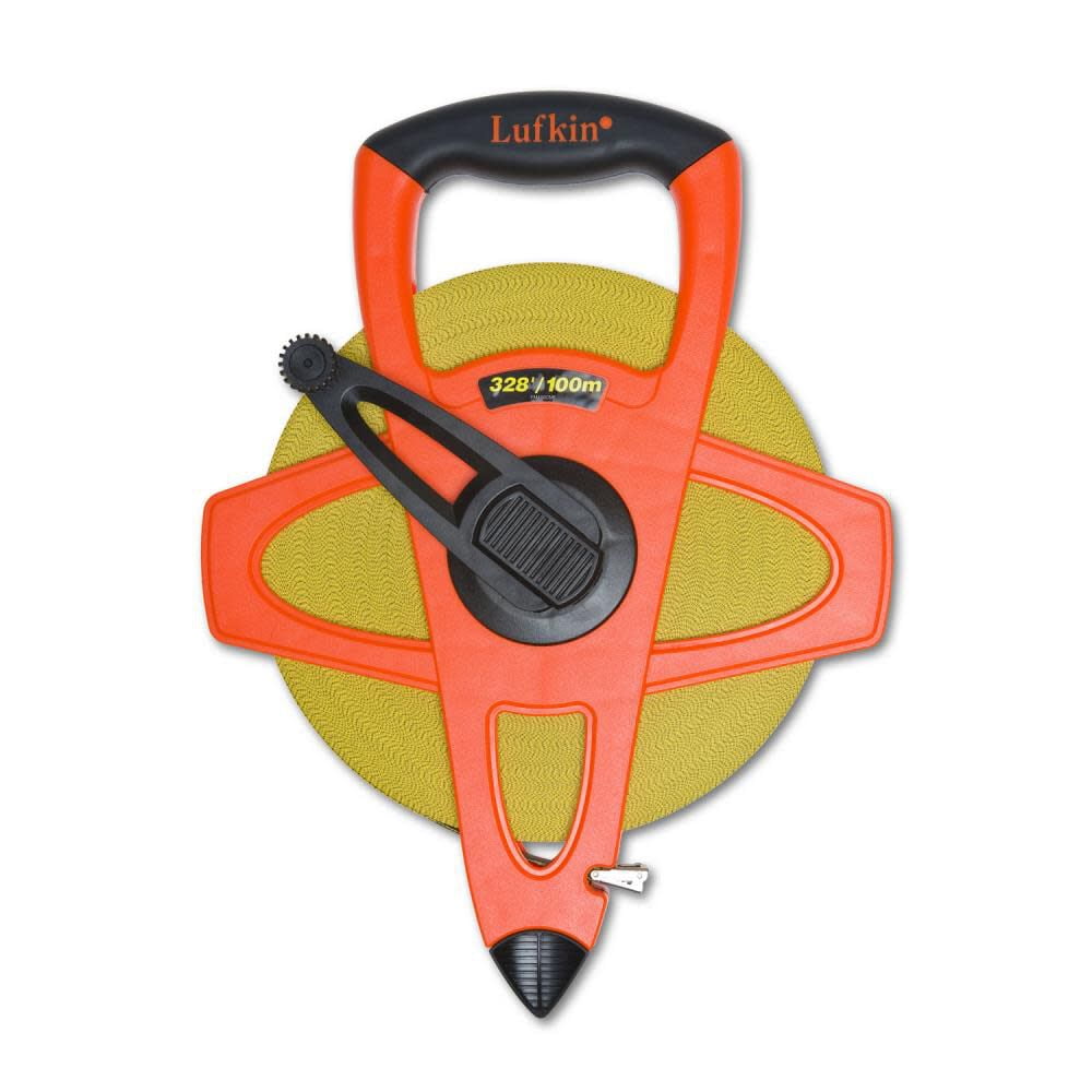 Lufkin FE150 1/2" x 150' Hi-Viz® Orange Fiberglass Tape Measure, Feet ...