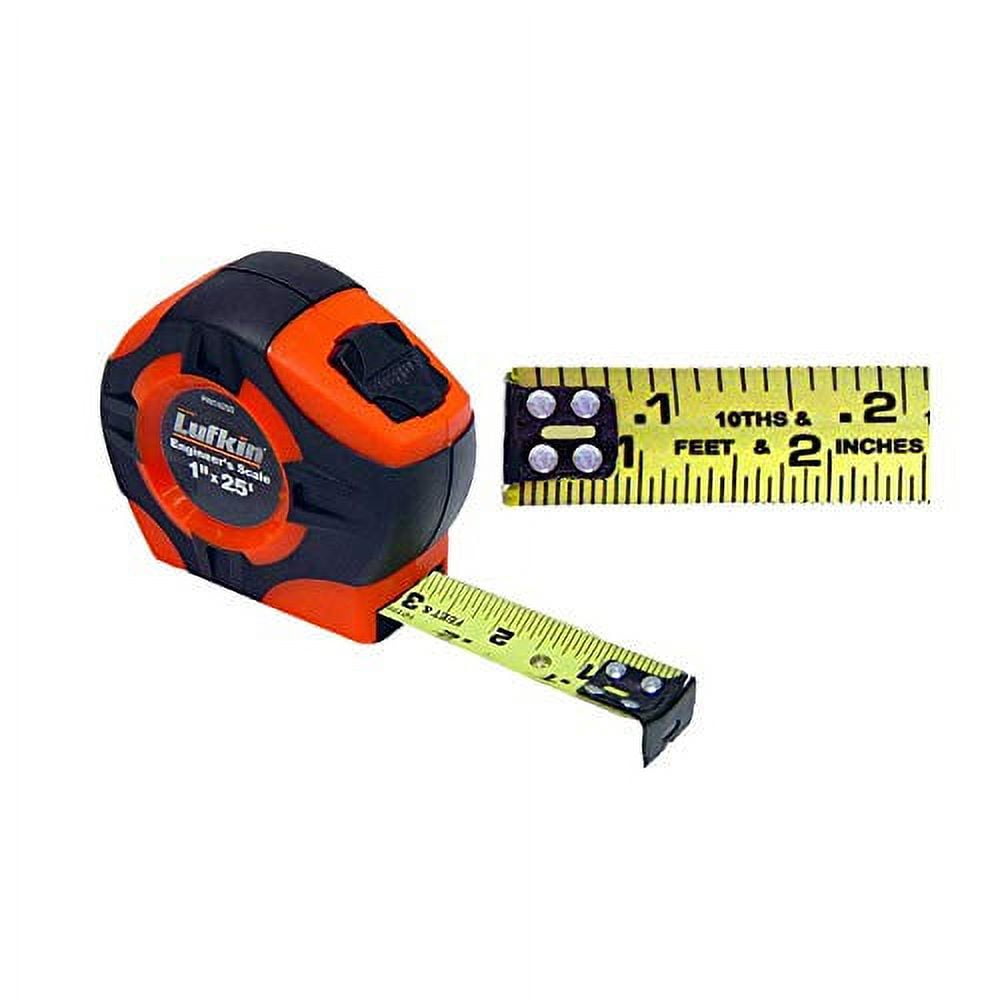 Lufkin Phv1425d Engineer S Power Tape 25 Foot By 1 Inch Hi Visibility