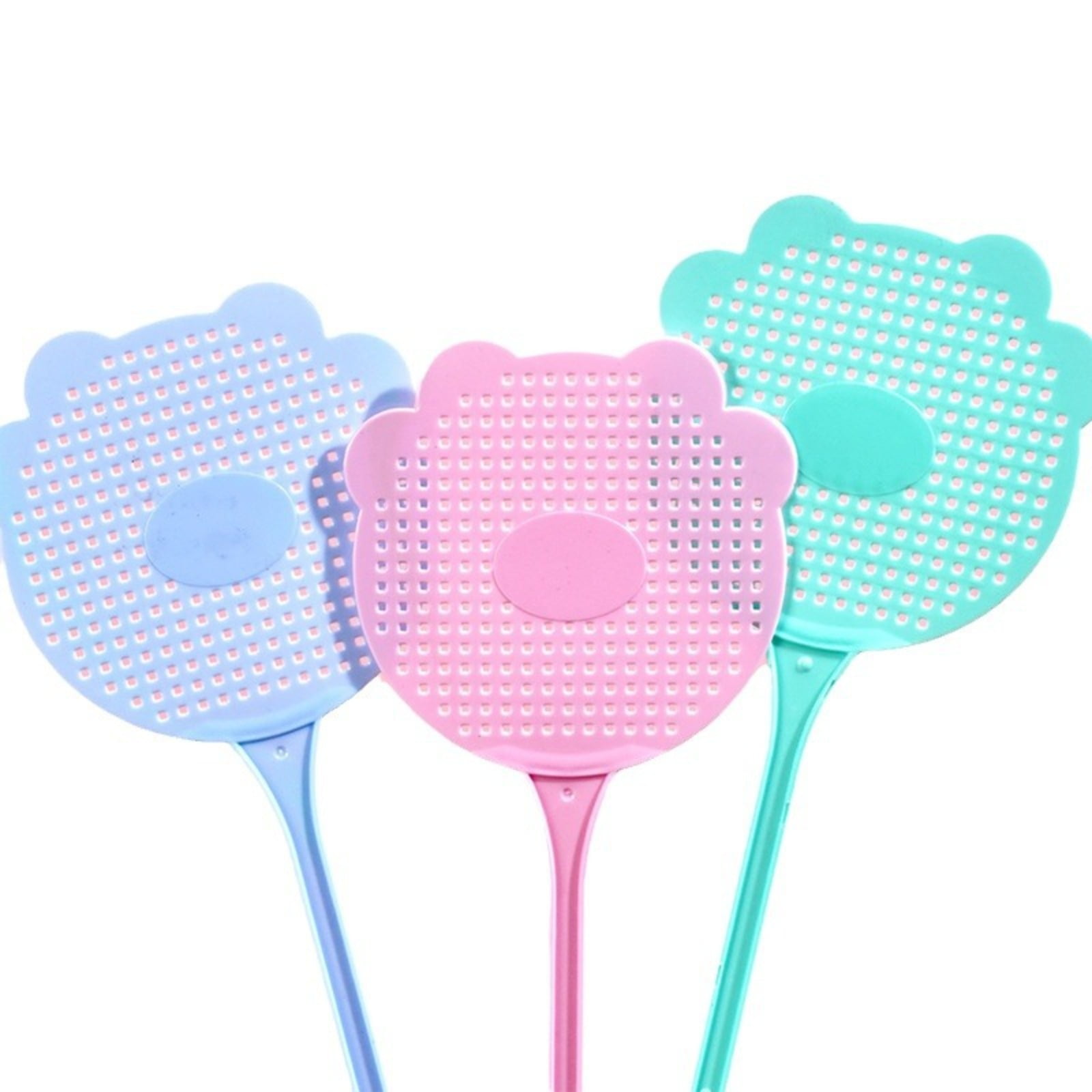 Lufly Fly Swatter,Plastic Heavy Duty Manual Fly Killer, Long Handle ...