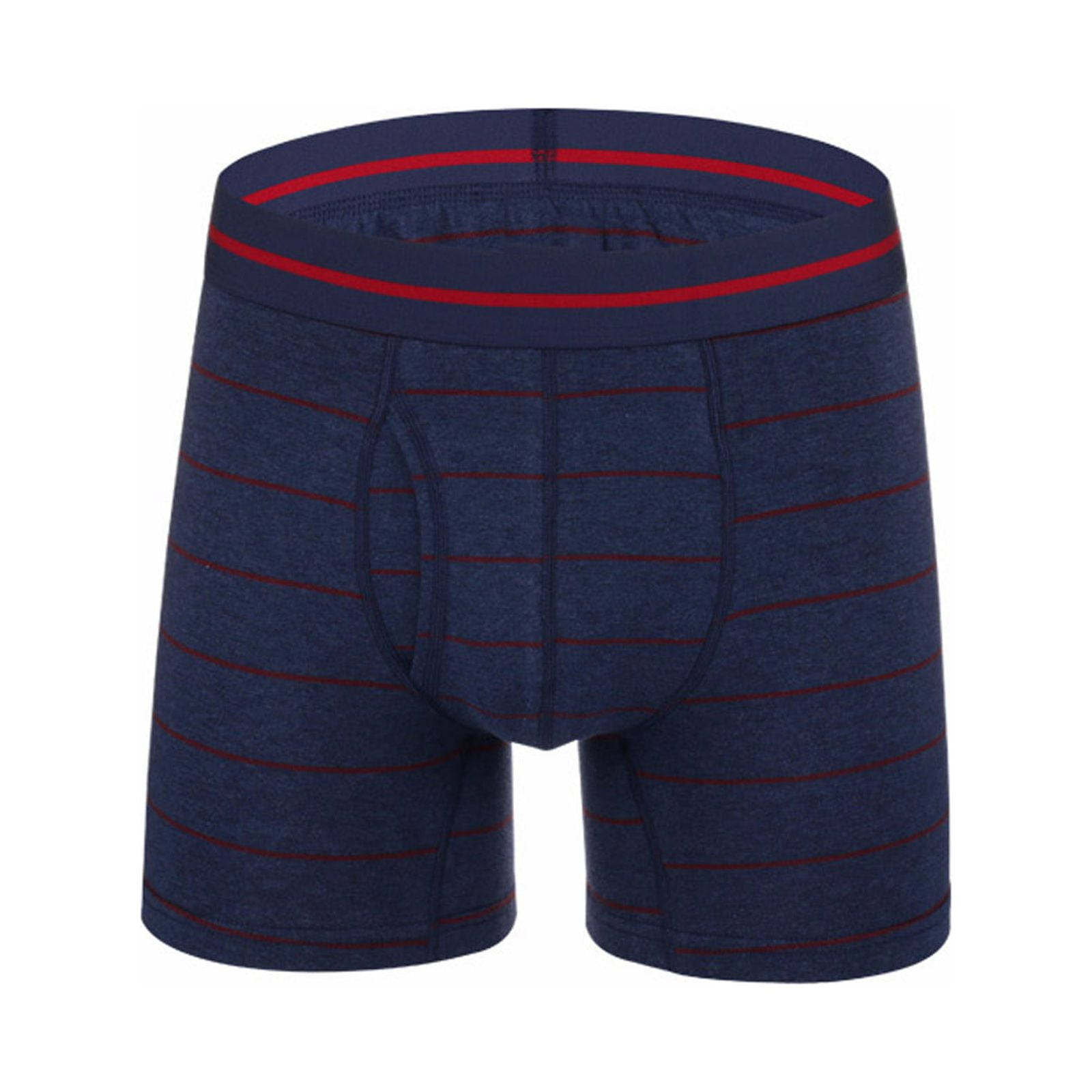 Lufly Men's 2024 Underwear Boxer Briefs Striped Side Opening Sexy Boxer ...