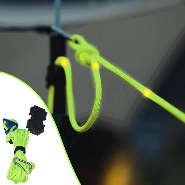 Lufly Outdoor Camping Luminous Wind Rope Light, Tent Notify Night Light ...