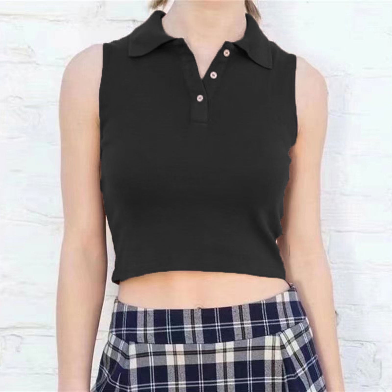 Lufly Women's Wireless Vest Bras Sexy Sleeveless Neck Short Sleeve ...