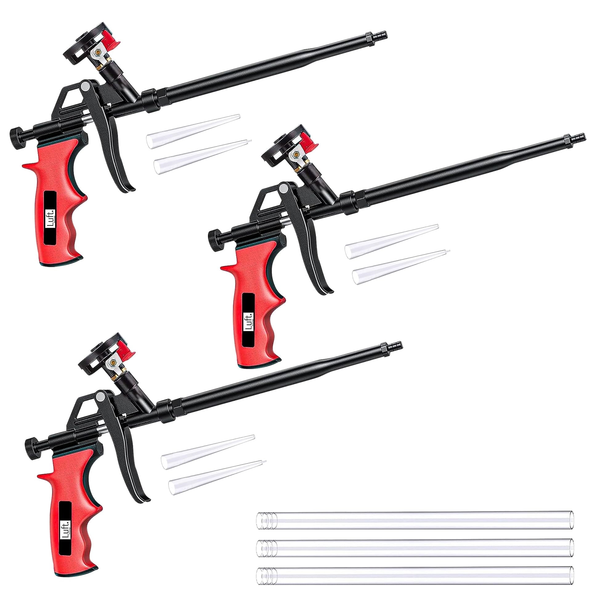 Luft Professional Expanding Foam Spray Gun (3 Insulation Guns + 27 ...