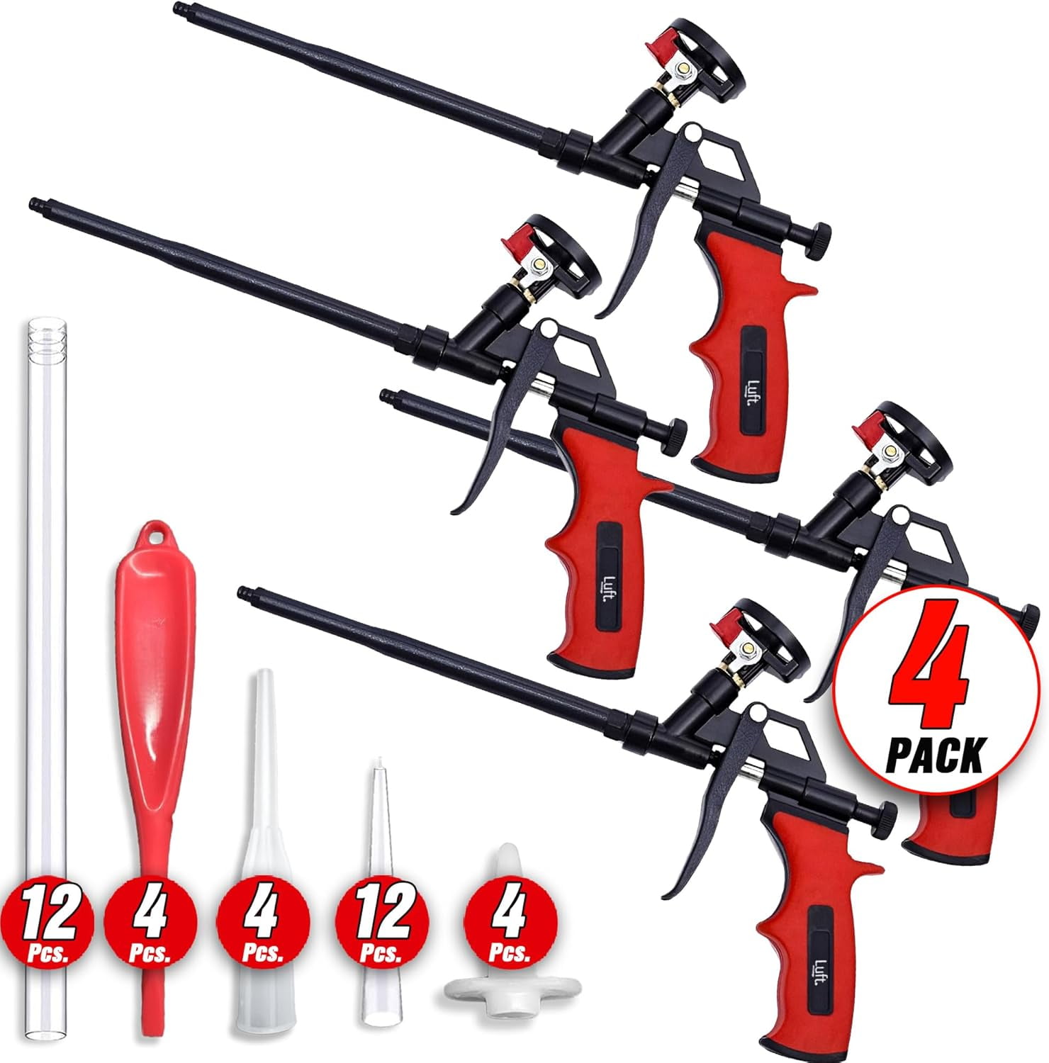 Luft Professional Expanding Foam Spray Gun – PU Insulating Applicator ...