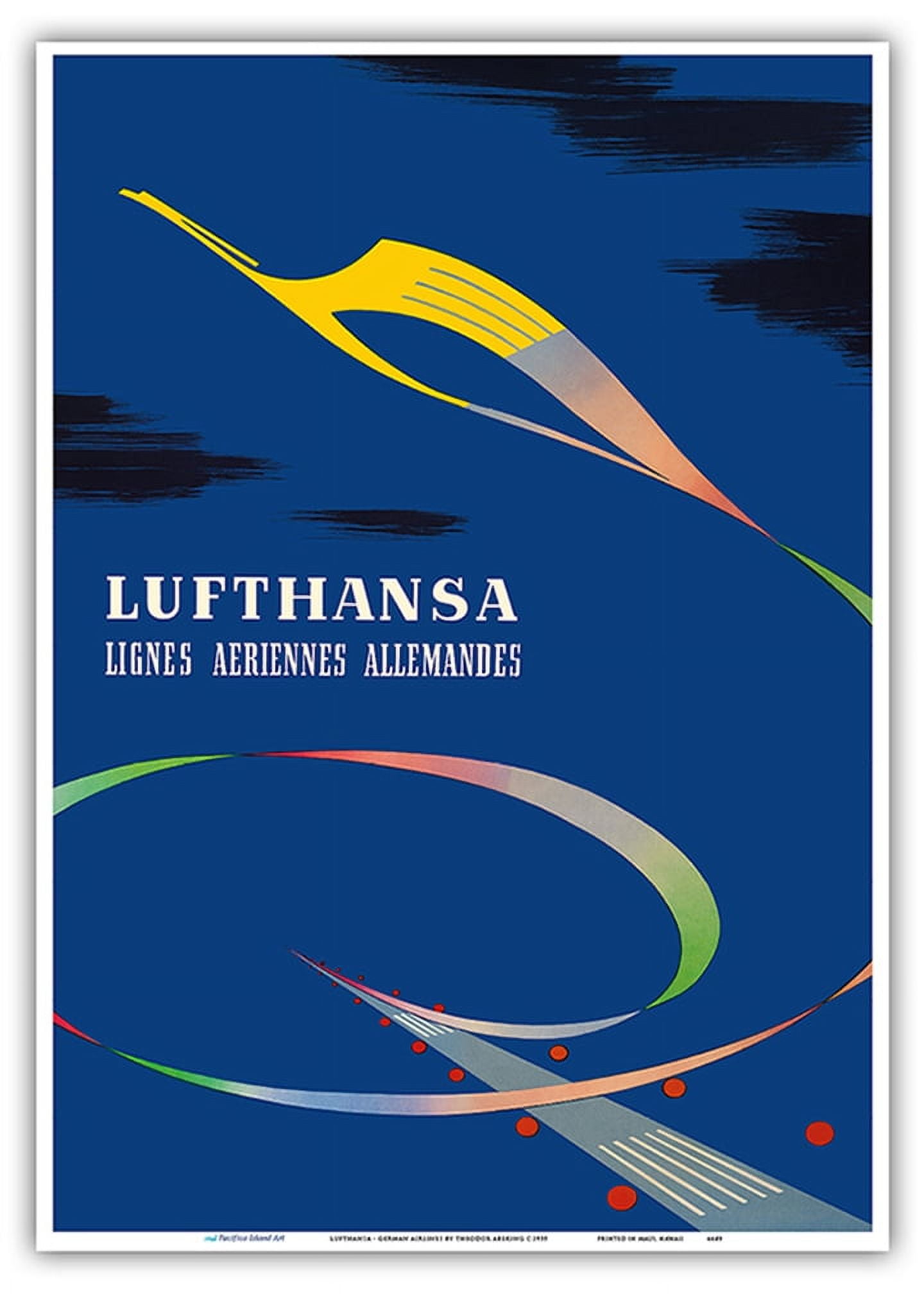 Lufthansa - German Airlines (Lignes Ariennes Allemande) - Vintage ...