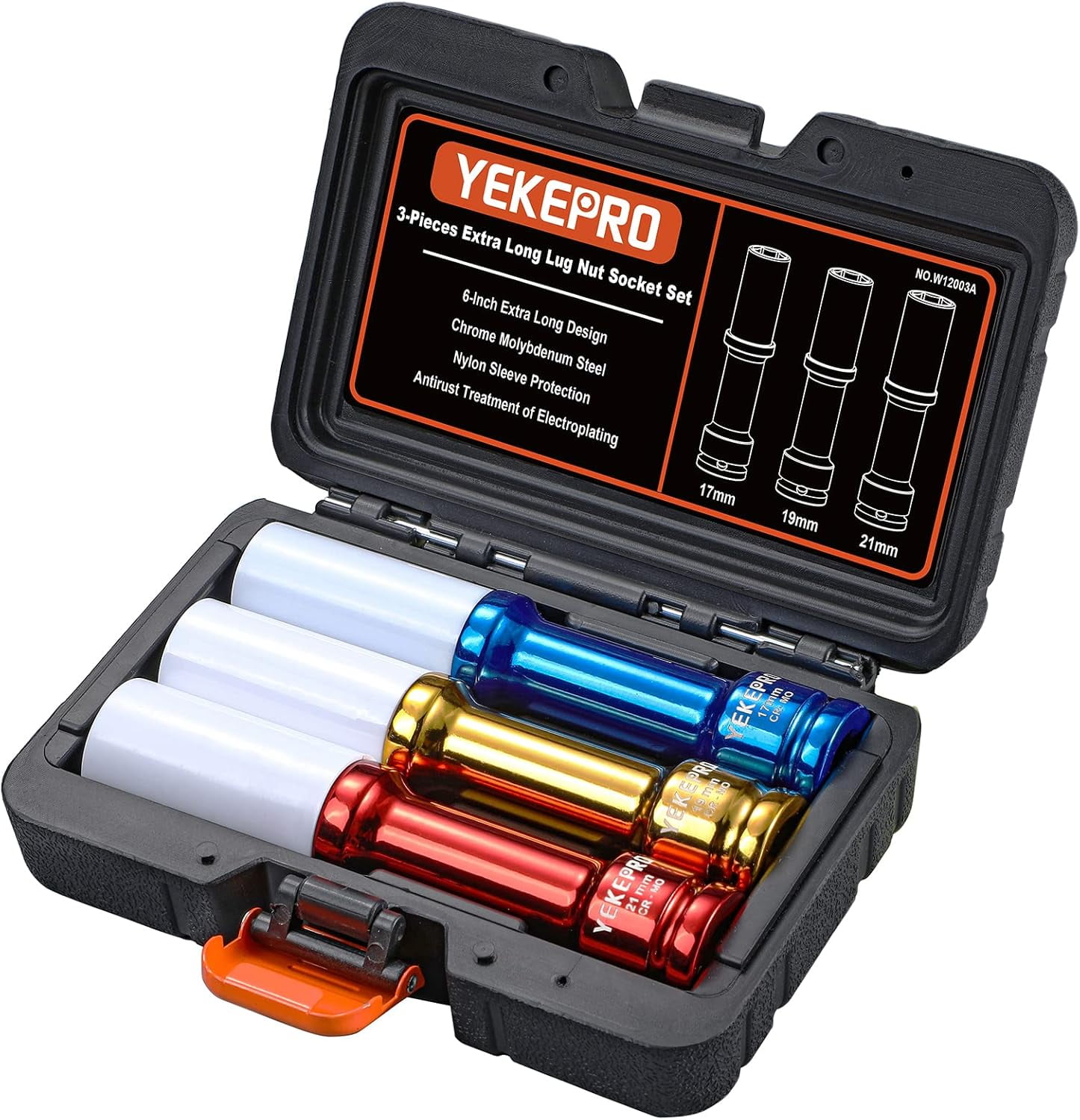 Lug Nut Socket Set 1/2" Drive Impact Tools, Non-marring & Thin Wall Lug ...