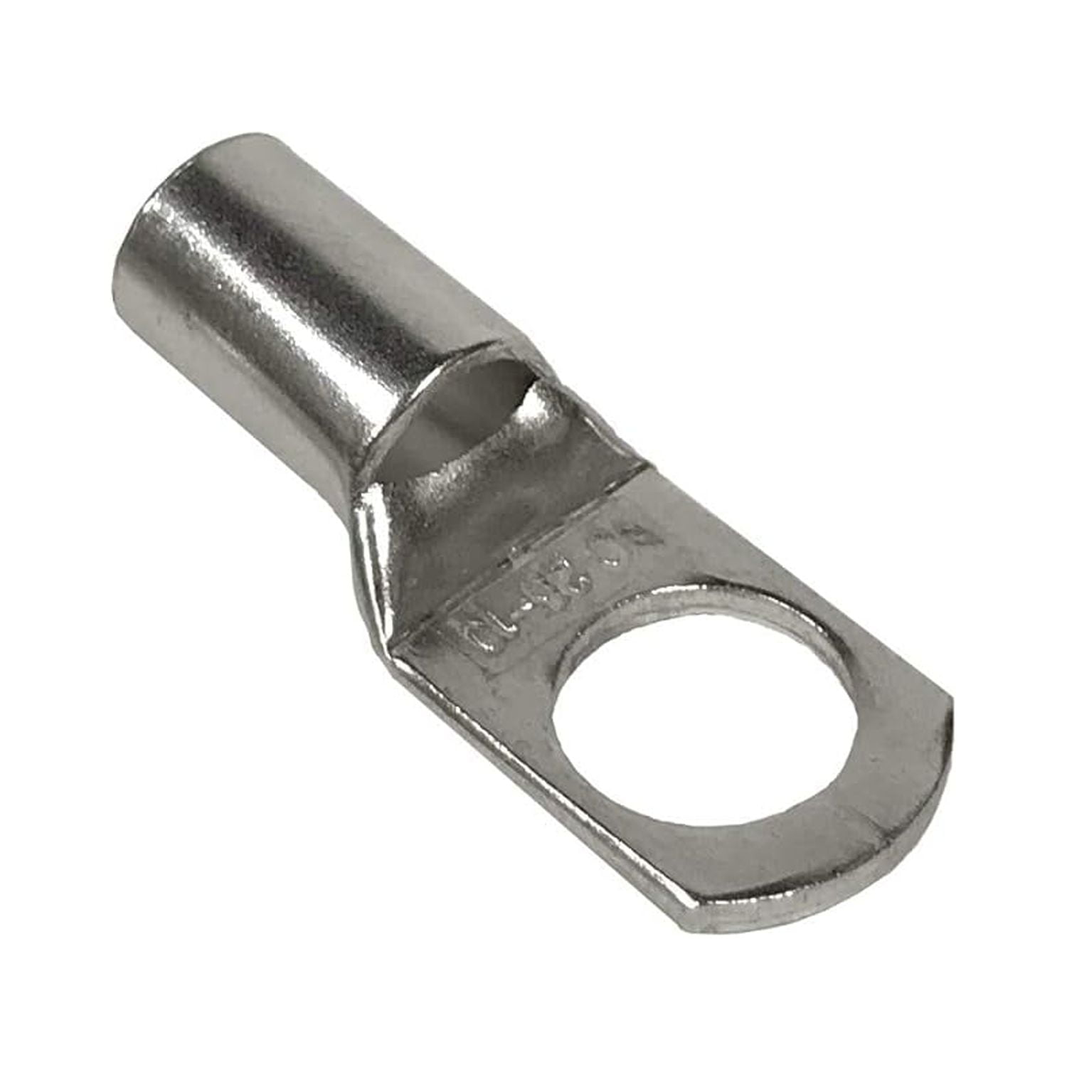 Lug Terminals, 4 AWG Gauge Wire, 3/8" Tin-Plated Copper Stud, 10 Pieces ...