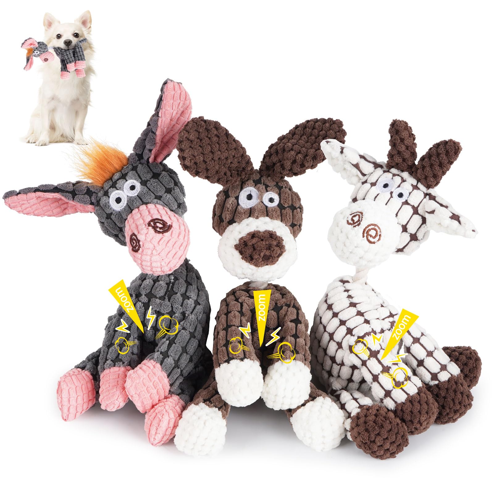 Multipet Swingin' Safari Plush Squeaky Leopard Dog Toy - Walmart.com