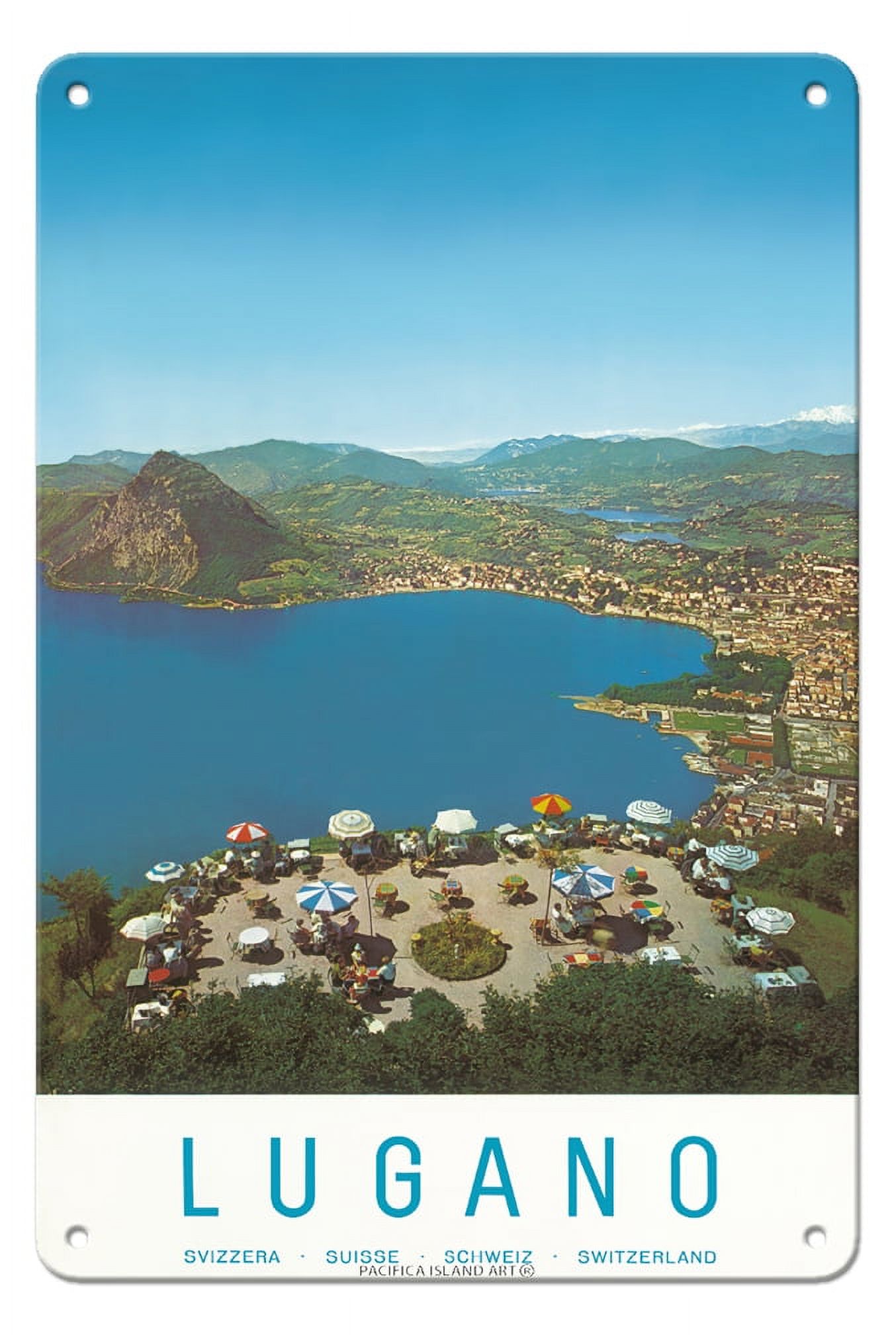 Lugano - Svizzera Suisse Schweiz Switzerland - Aerial View of Lake ...