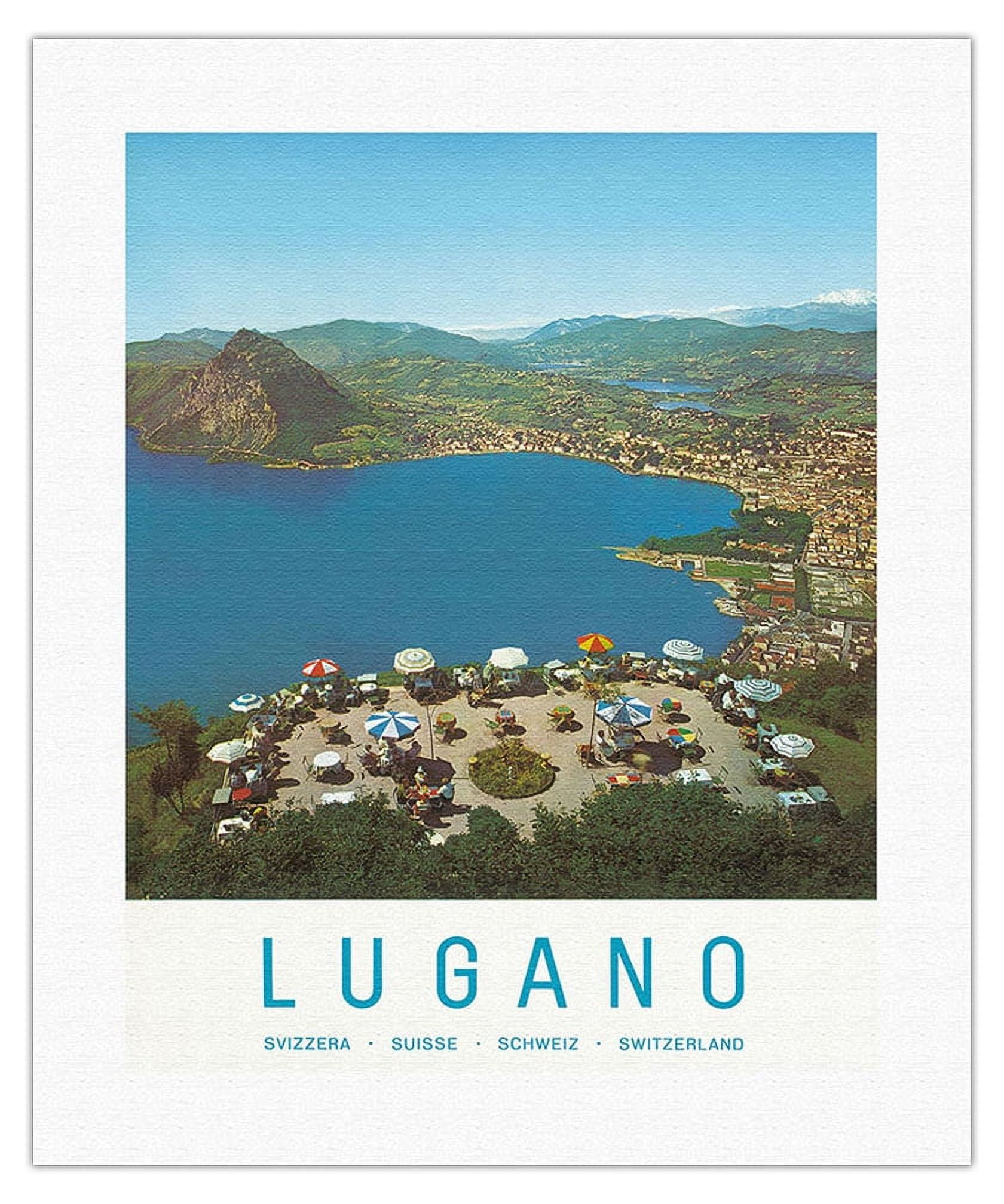 Lugano - Svizzera Suisse Schweiz Switzerland - Aerial View of Lake ...