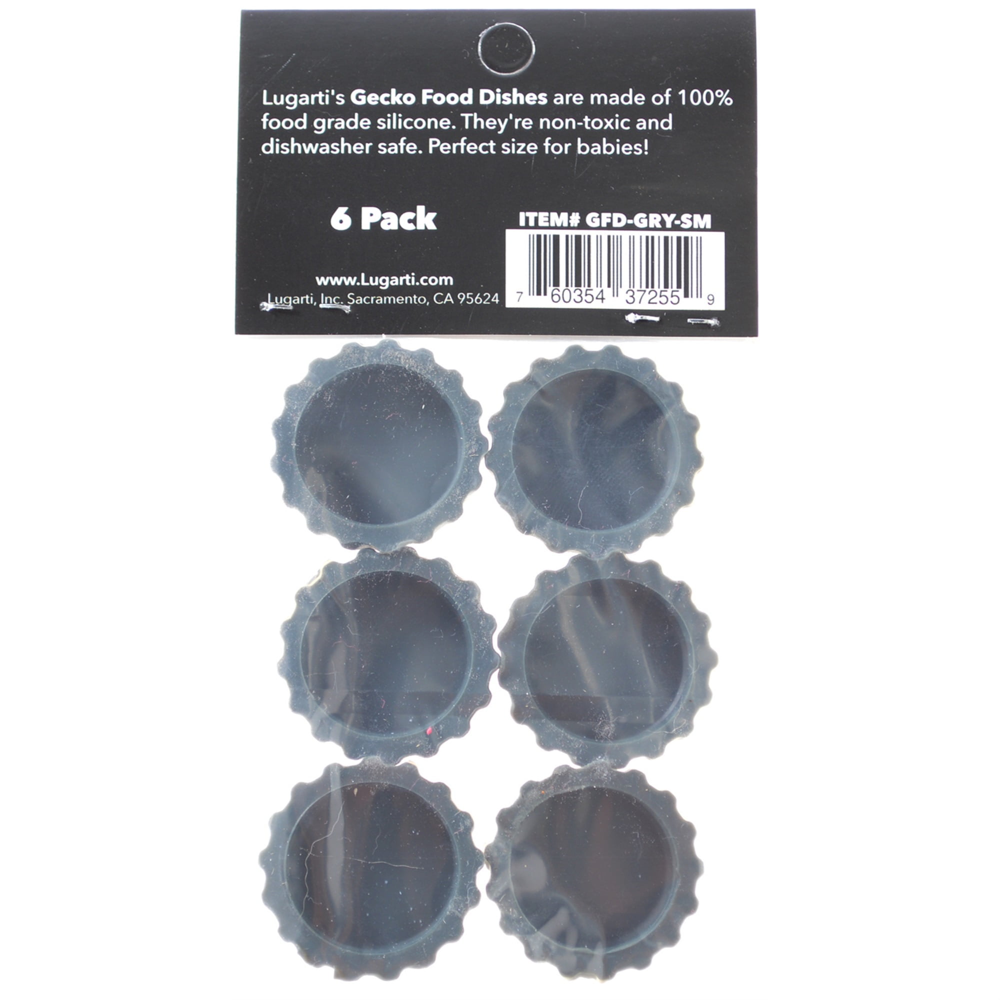 Lugarti Gecko Food Dish Gunmetal - GFD-GRY-SM - Walmart.com