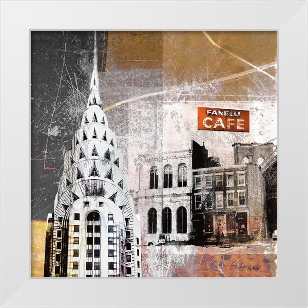 Luger, Gery 15x15 White Modern Wood Framed Museum Art Print Titled - Fanelli Cafe - Walmart.com