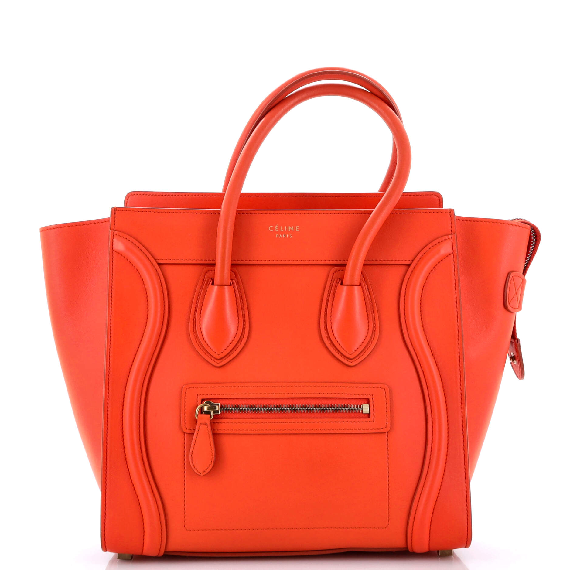 Pre-Owned Luggage Bag Smooth Leather Micro By Rebag - Walmart.com