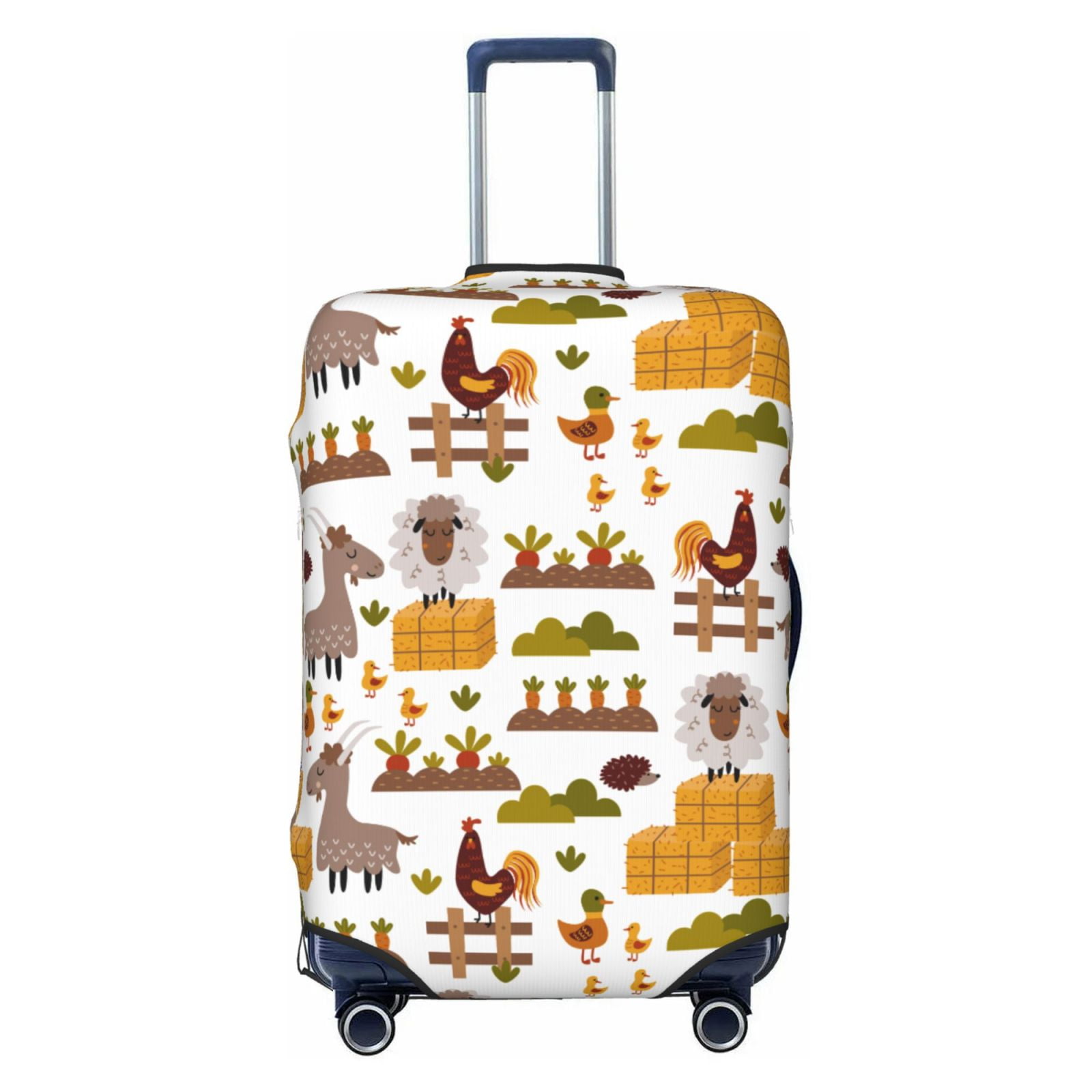 Luggage Cover Anti Scratch, Sheep Chicken Carrot Hedgehog Duck Elastic ...