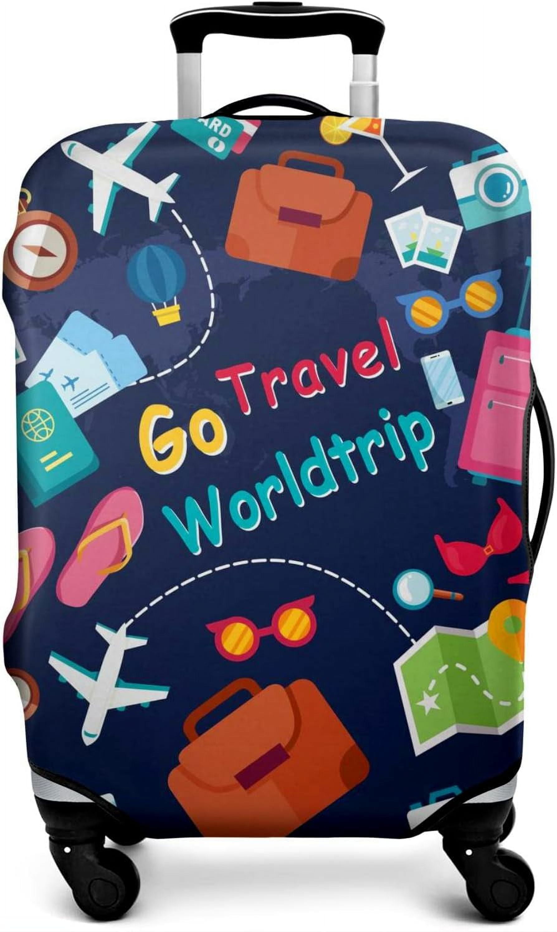 Luggage Cover Approved Go Travel Suitcase Protector Elastic Washable ...