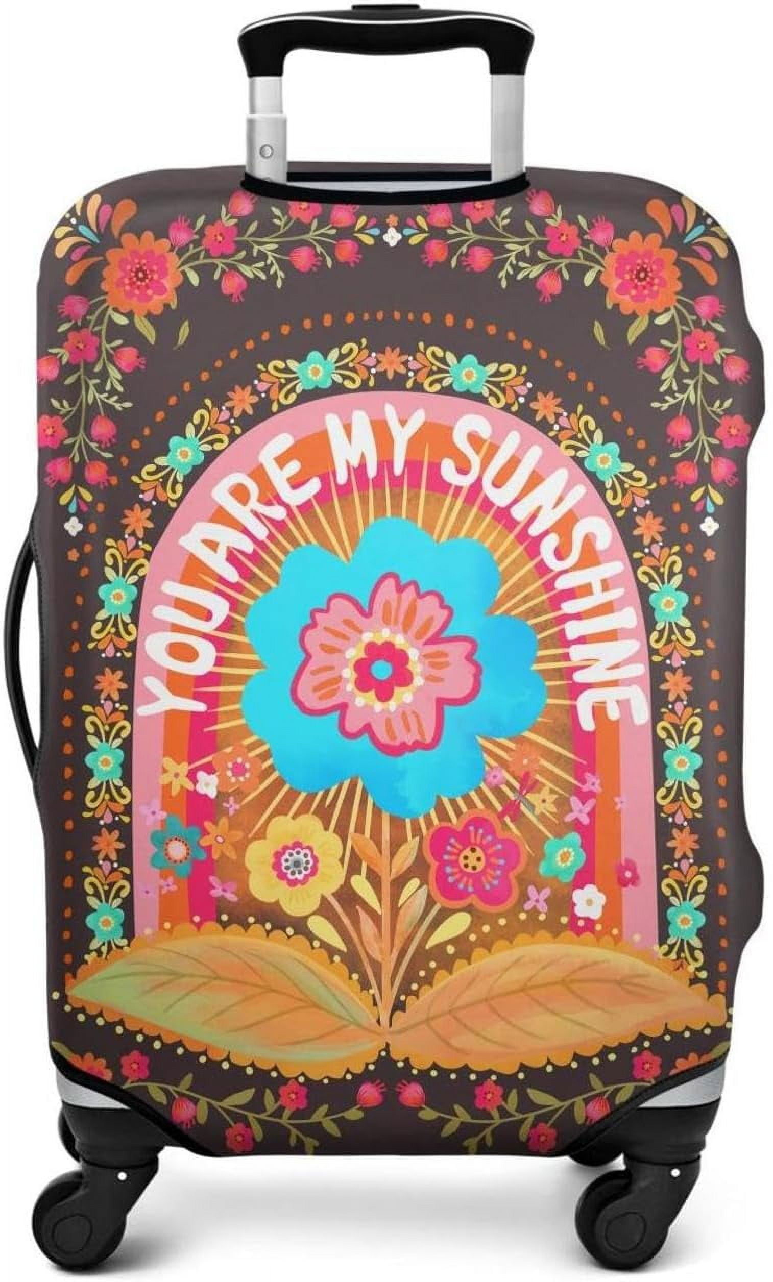 Luggage Cover Approved Travel Suitcase Protector Natural Bohemia ...