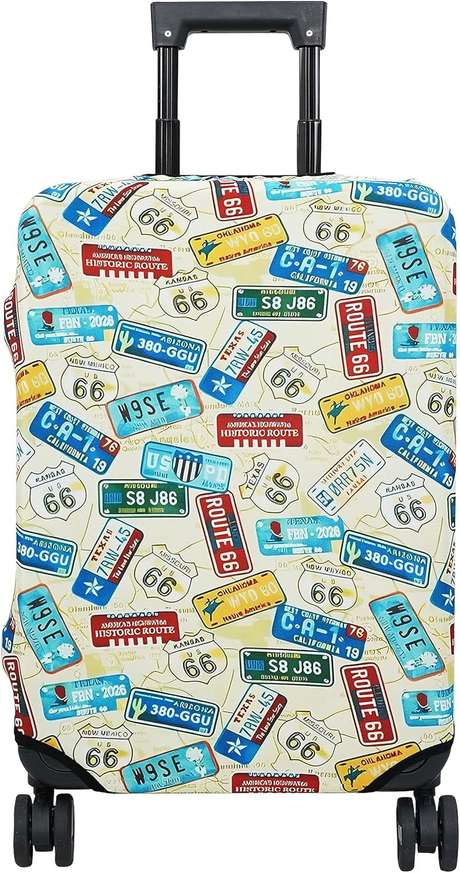 Luggage Cover Approved Travel Suitcase Protector Travel Lables Elastic ...