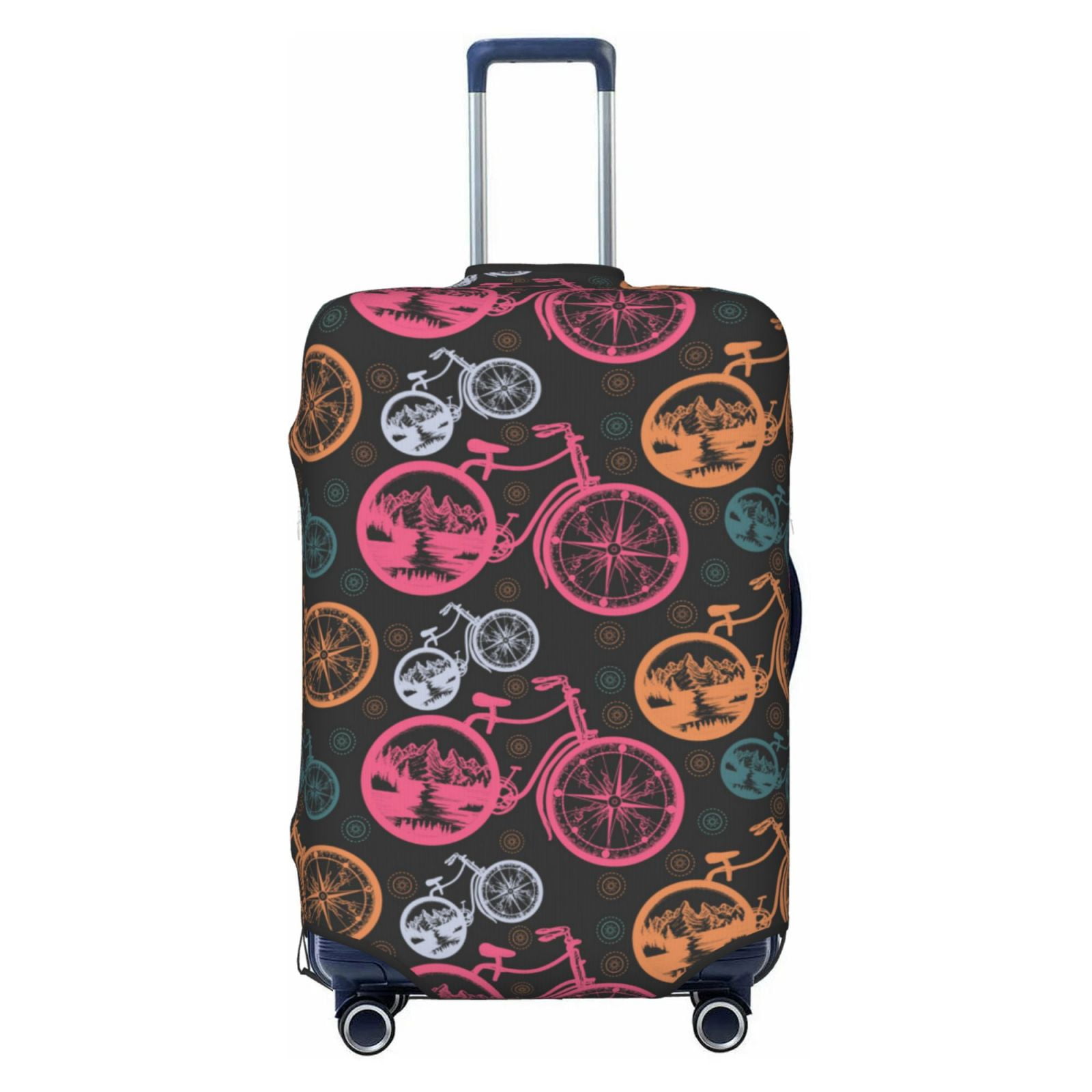 Luggage Cover, Bike Exotic Pattern Suitcase Cover For Luggage Fits 18-32 Inch Luggage, Elastic ...