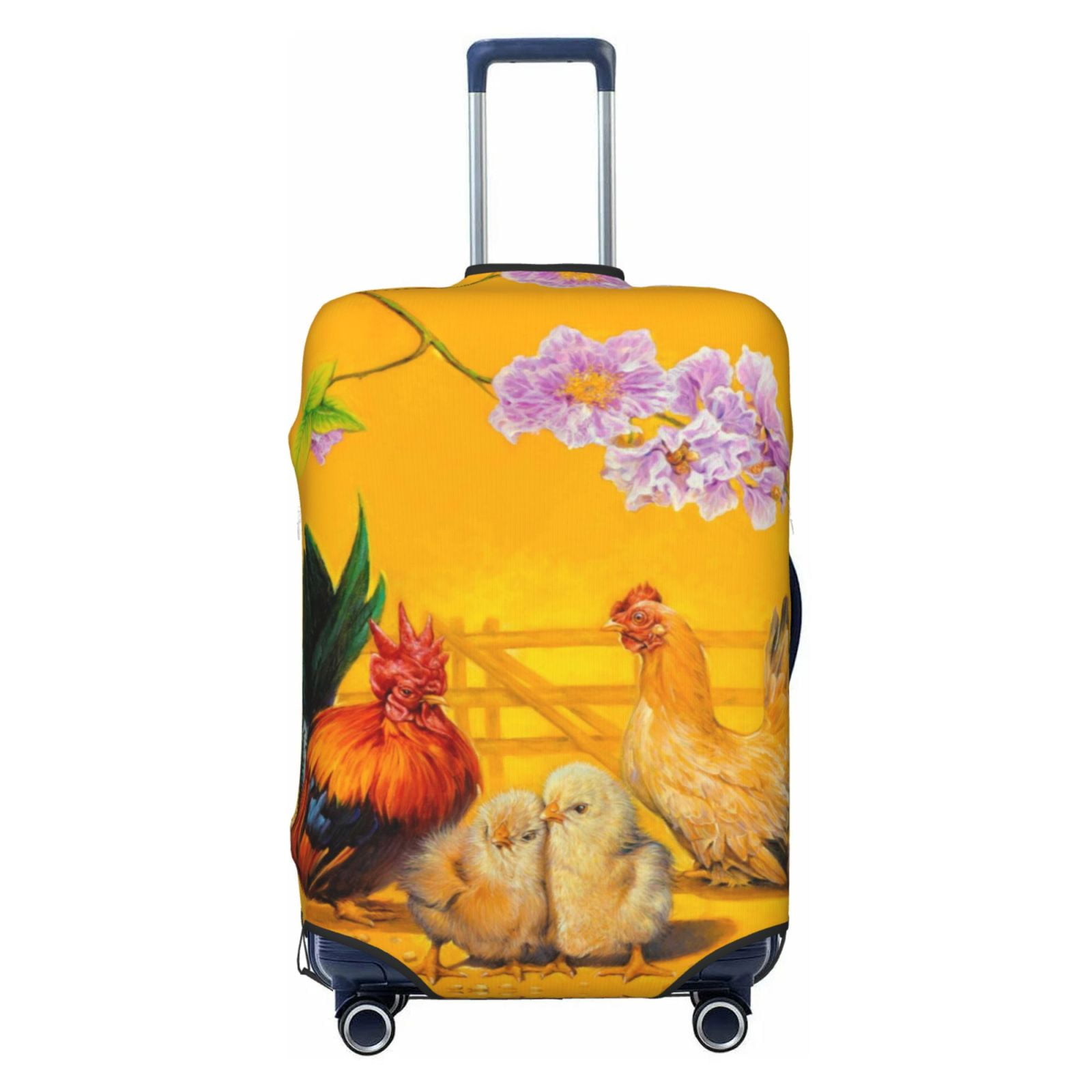 Luggage Cover - Chicken Family Rooster Elastic Suitcase Cover Travel ...
