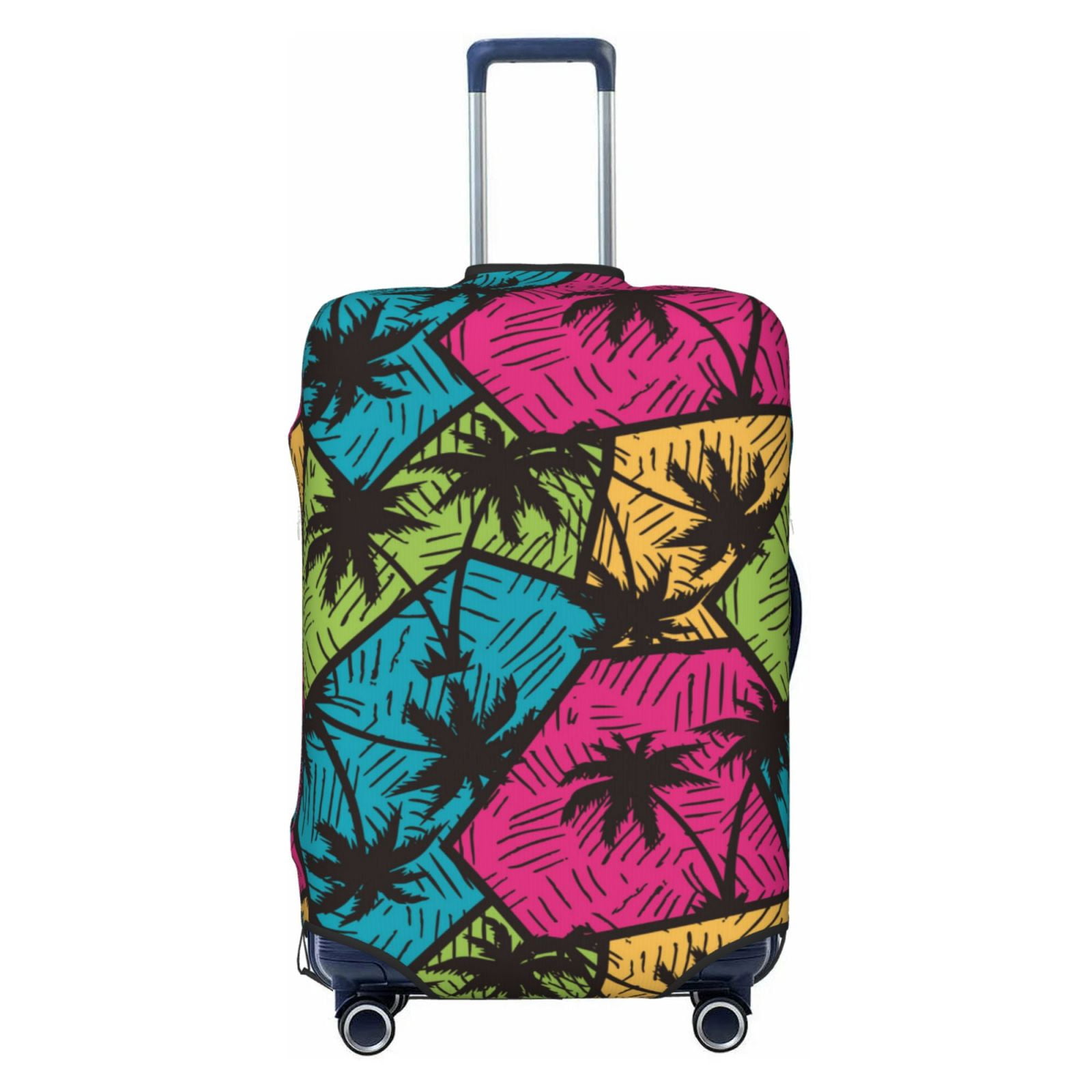 Luggage Cover, Colorful Hawaiian Style Elastic Suitcase Cover Travel ...