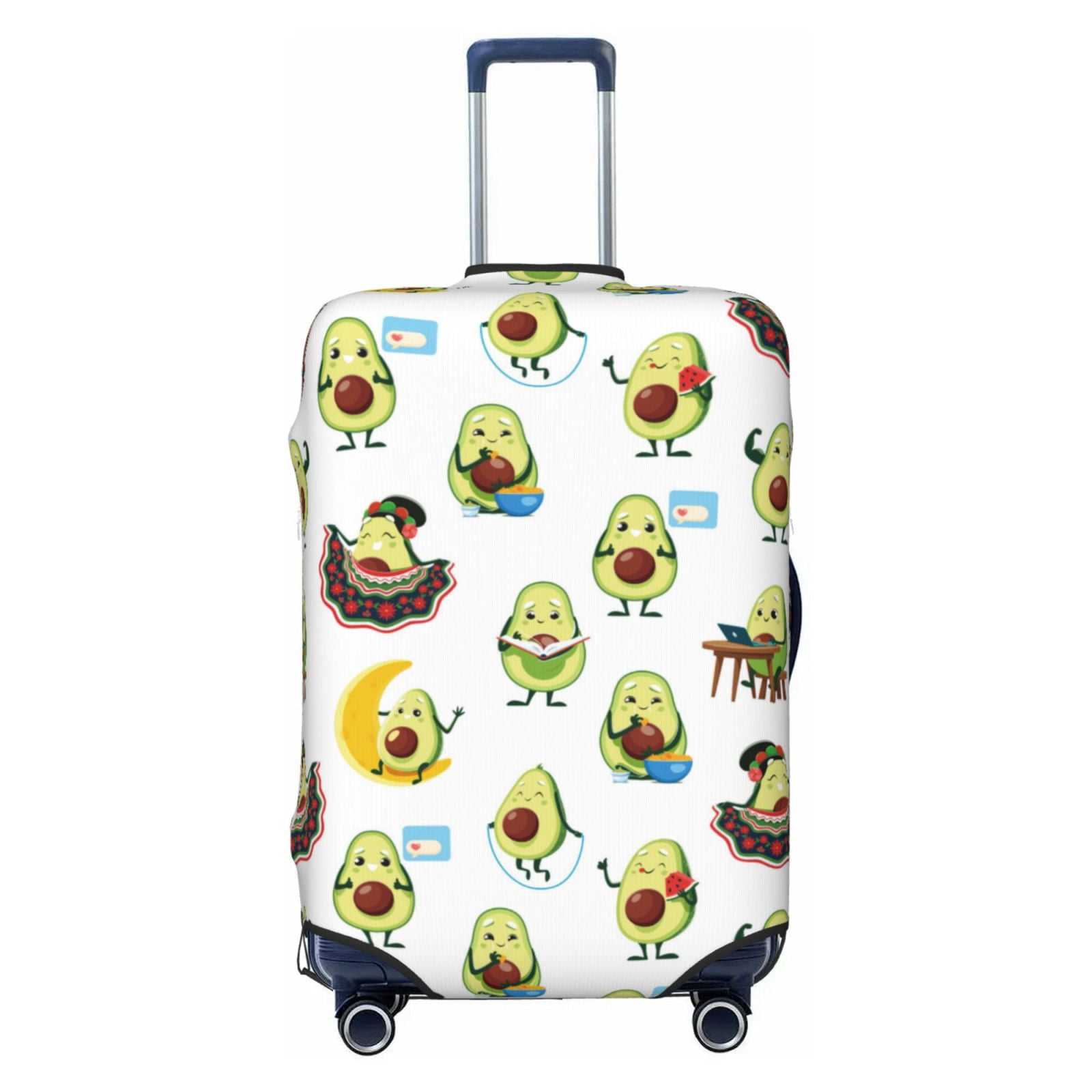 Luggage Cover, Cute Avocado Moon Suitcase Cover For Luggage Fits 18-32 ...
