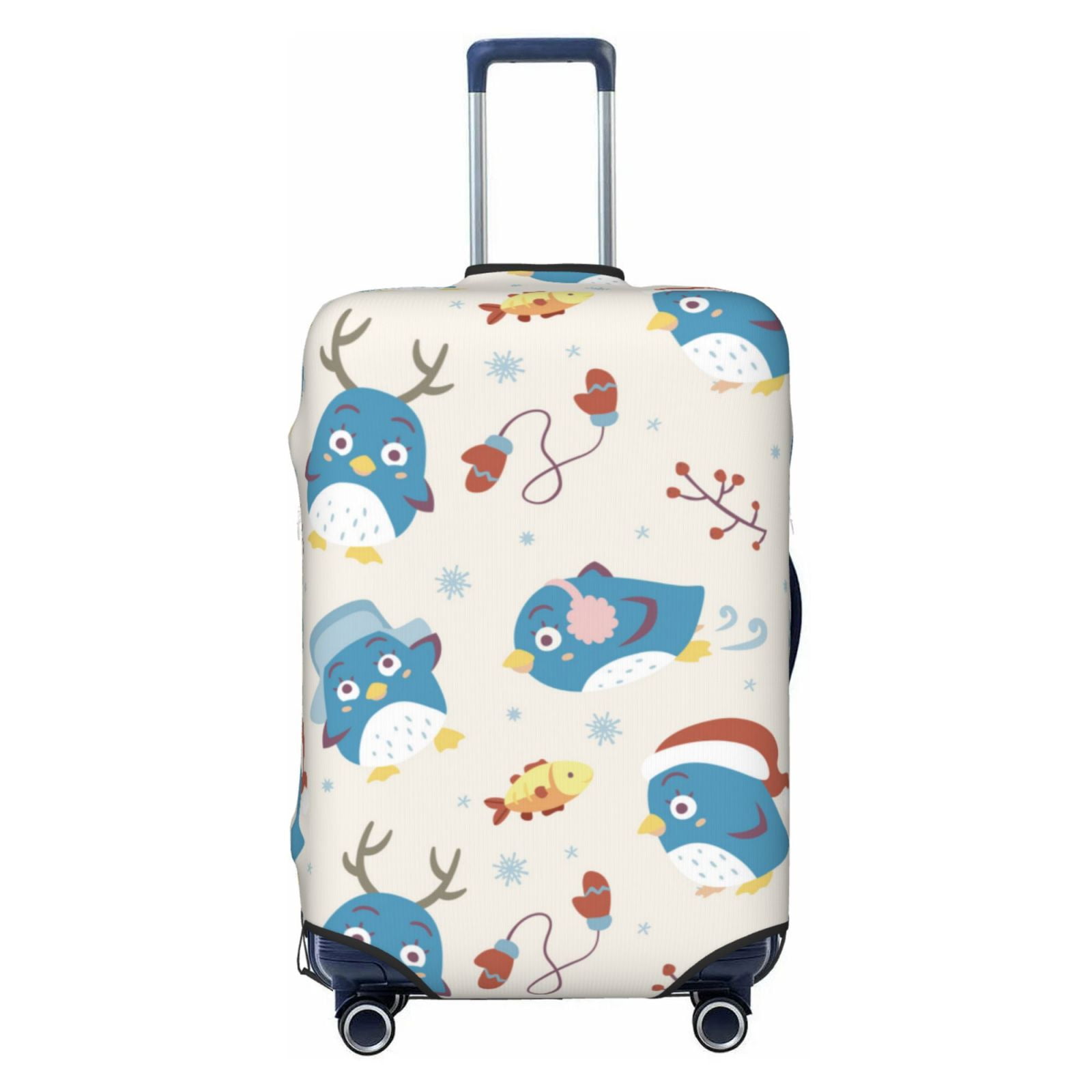 Luggage Cover, Cute Cartoon Penguin Suitcase Cover For Luggage Fits 18 ...