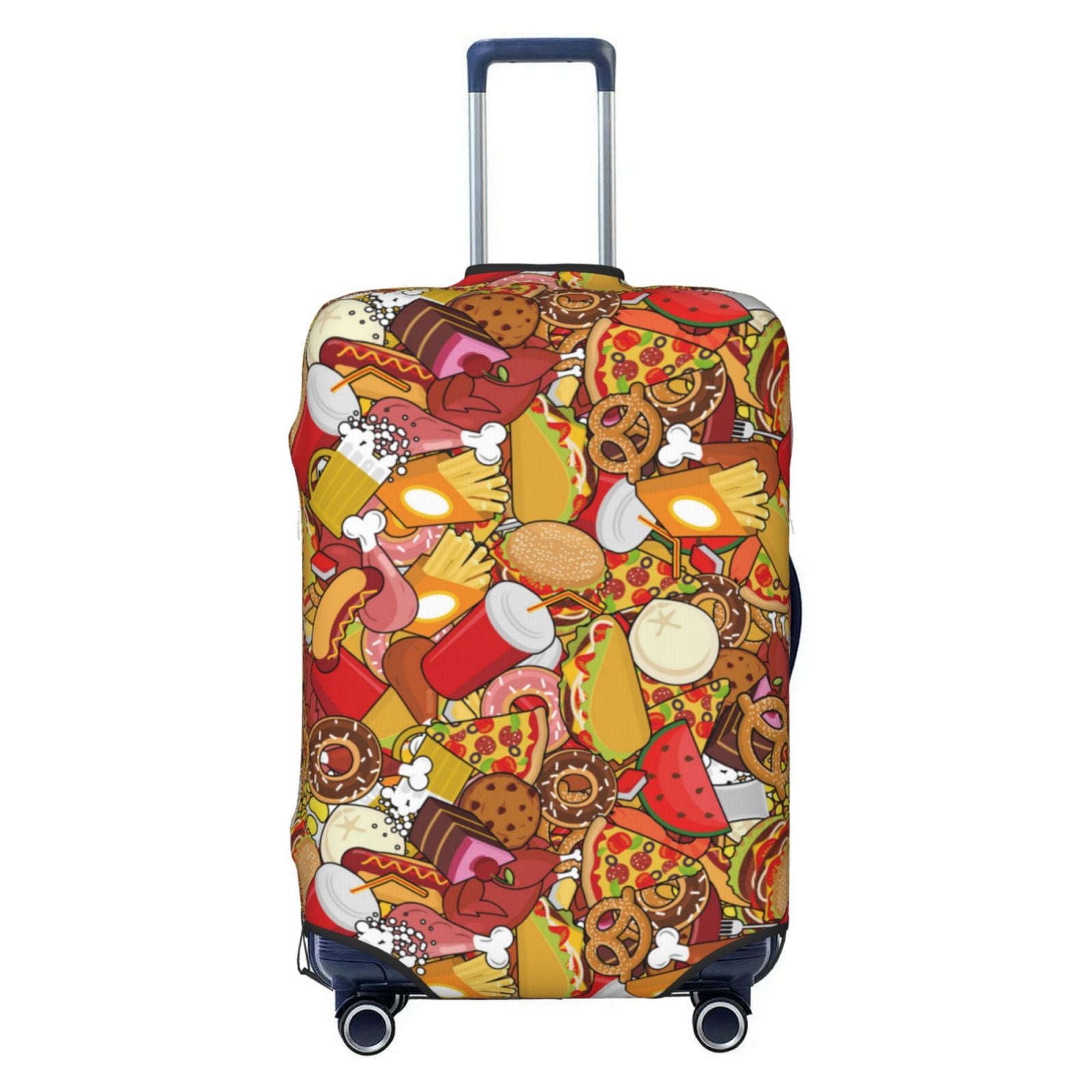 Luggage Cover, Cute Food Cake Chicken Leg Donuts Suitcase Cover For ...