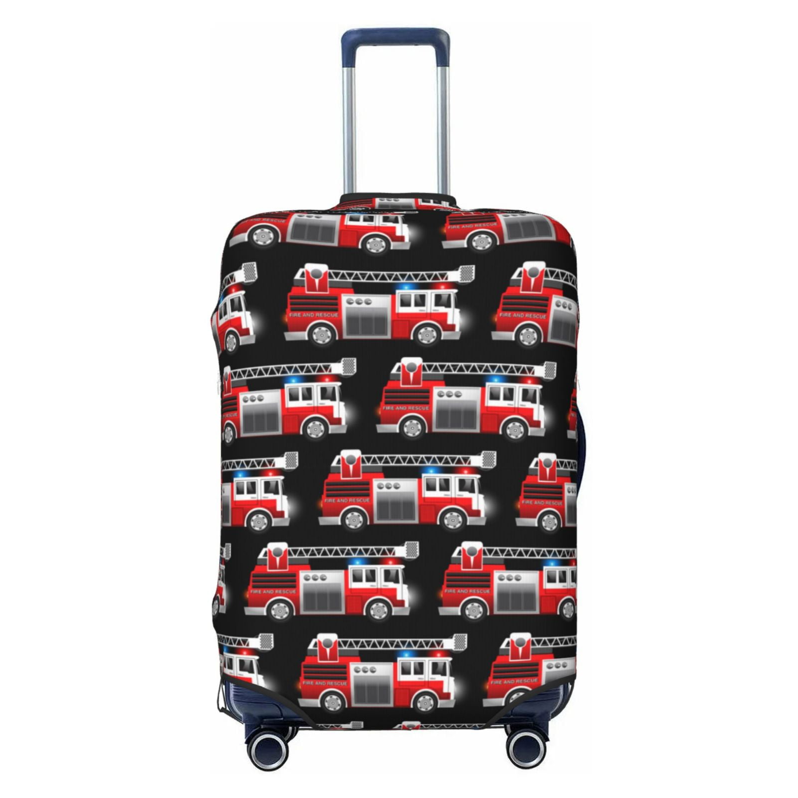 Luggage Cover, Fire And Rescue Truck Suitcase Cover For Luggage Fits 18 ...