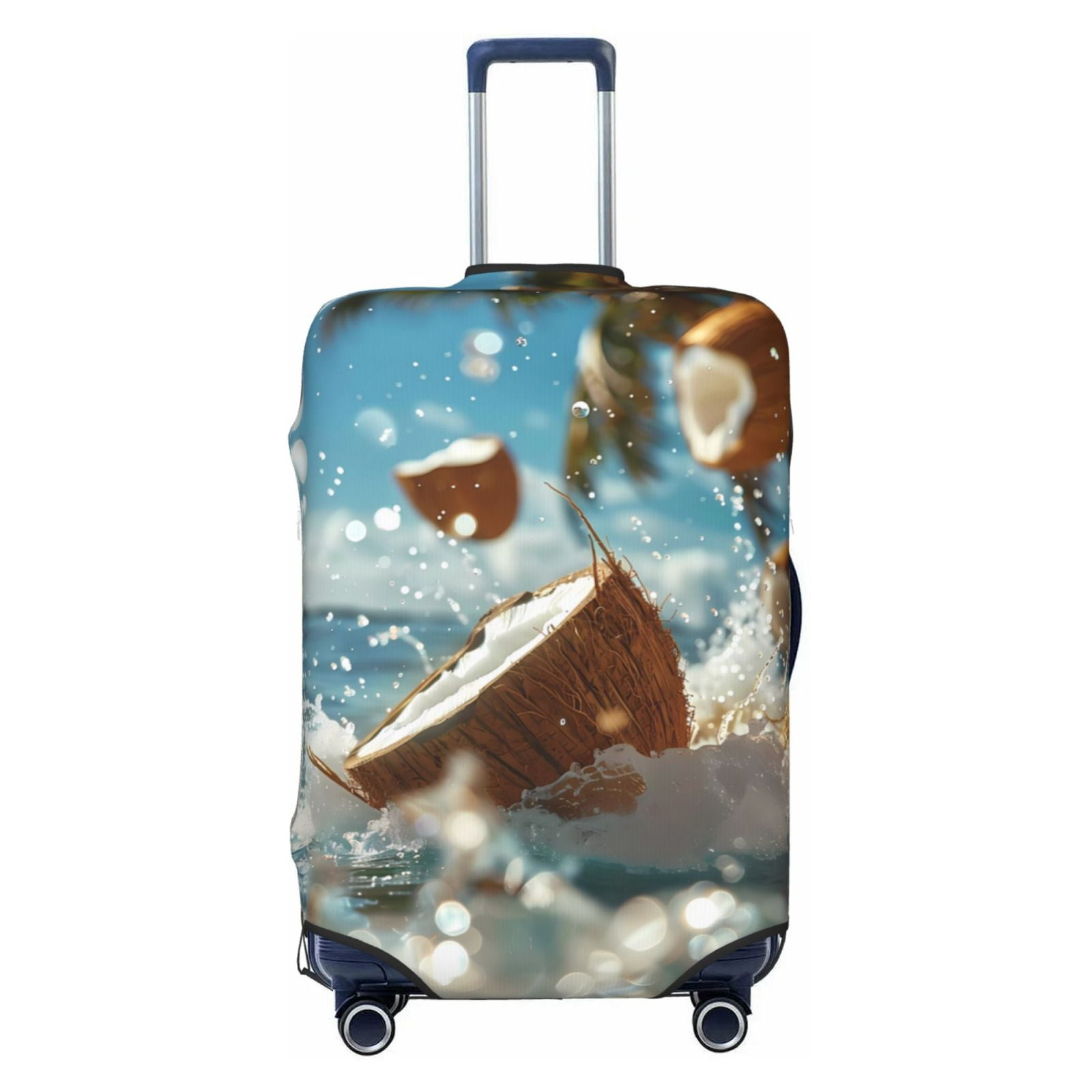 Luggage Cover For Travel Business Trip, Fresh Coconut Splash, Suitcase ...