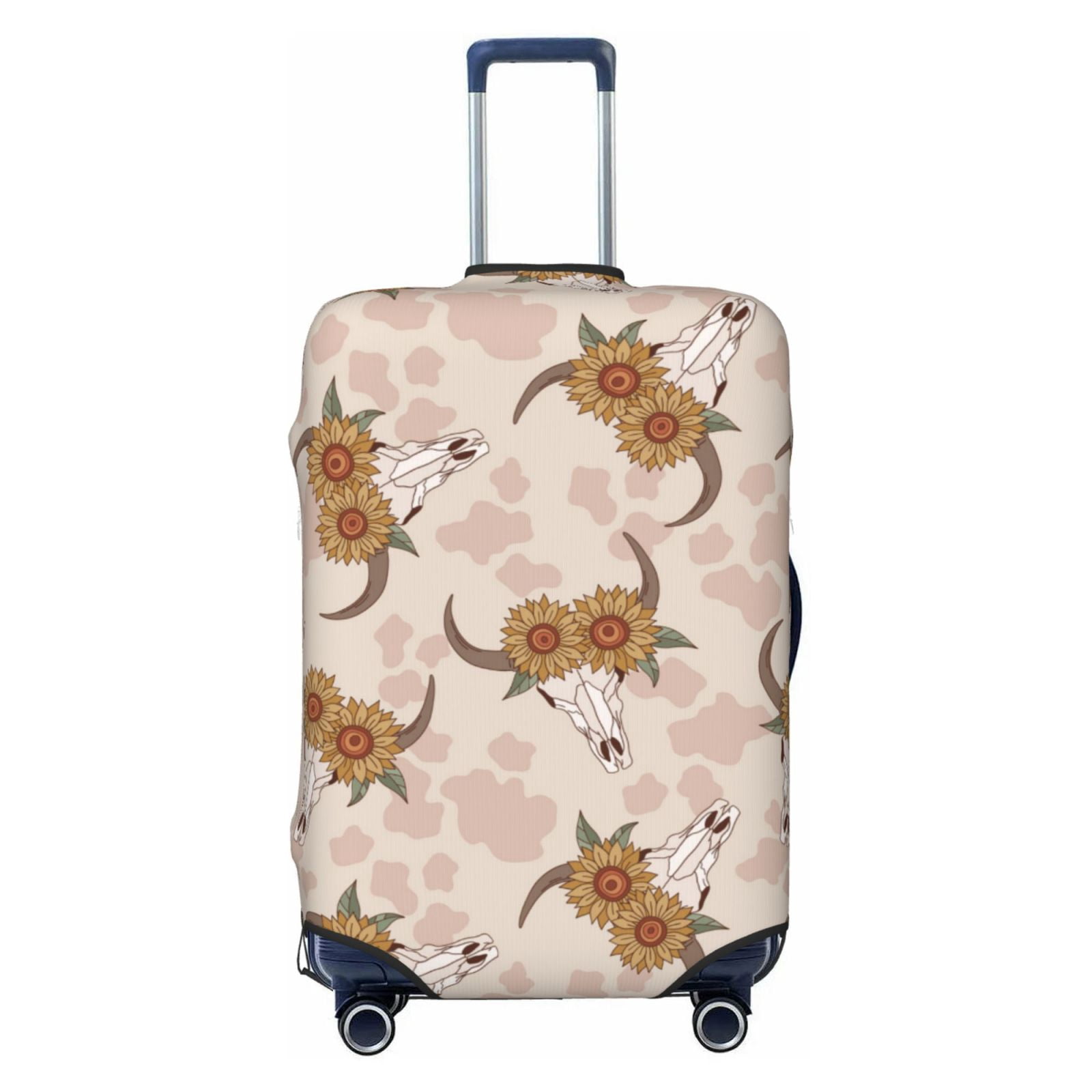 Luggage Cover For Travel Business Trip, Howdy Western Cow Bull Scull ...