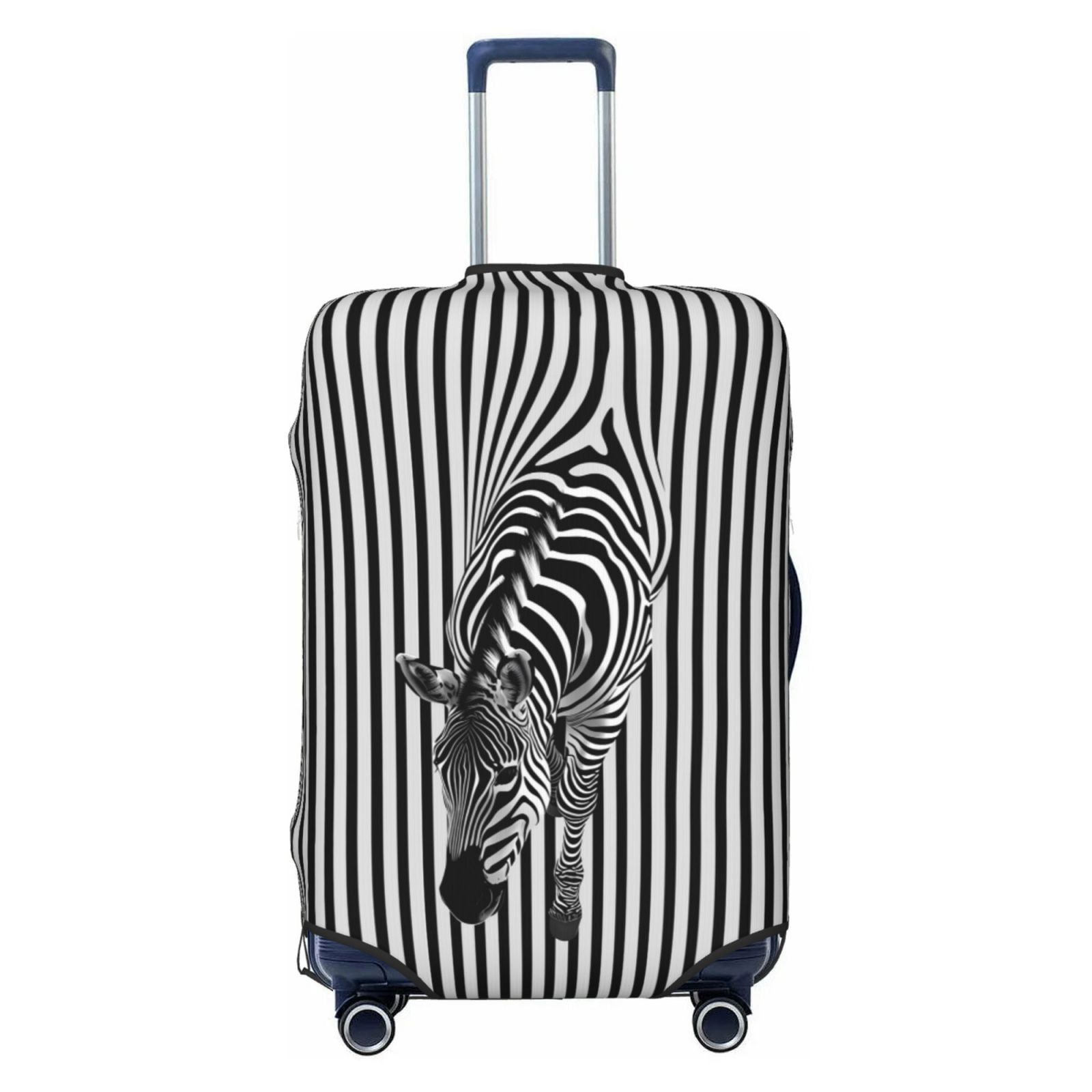 Luggage Cover For Travel Business Trip, Optical Zebra Illusion ...