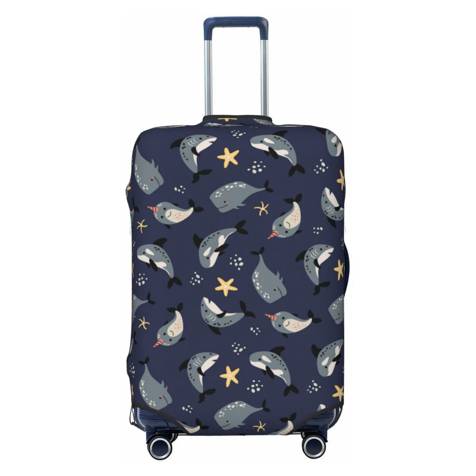 Luggage Cover, Funny Cartoon Cute Shark Whale Elastic Suitcase Cover ...