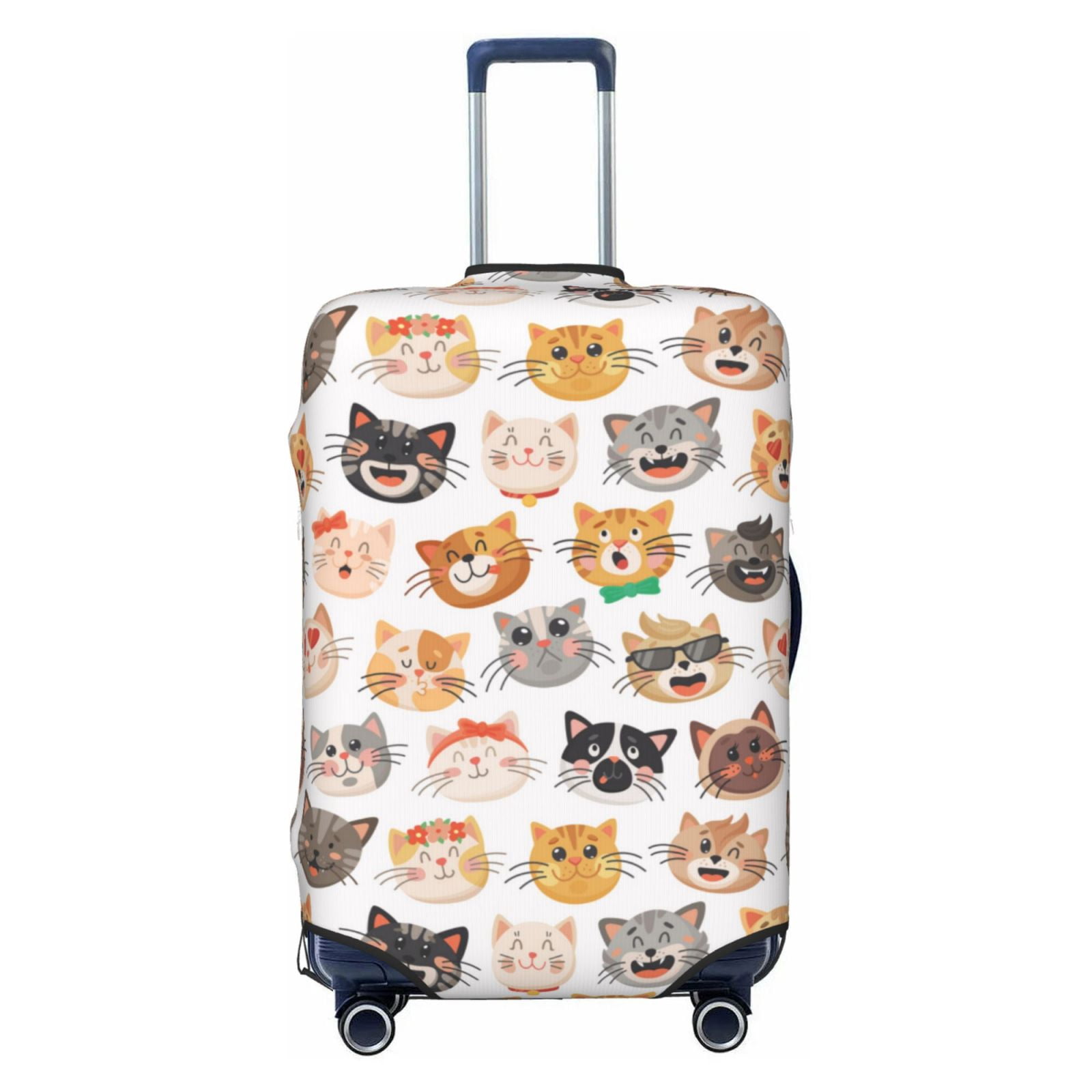 Luggage Cover, Modern Diverse Cartoon Cute Cats Suitcase Cover For ...