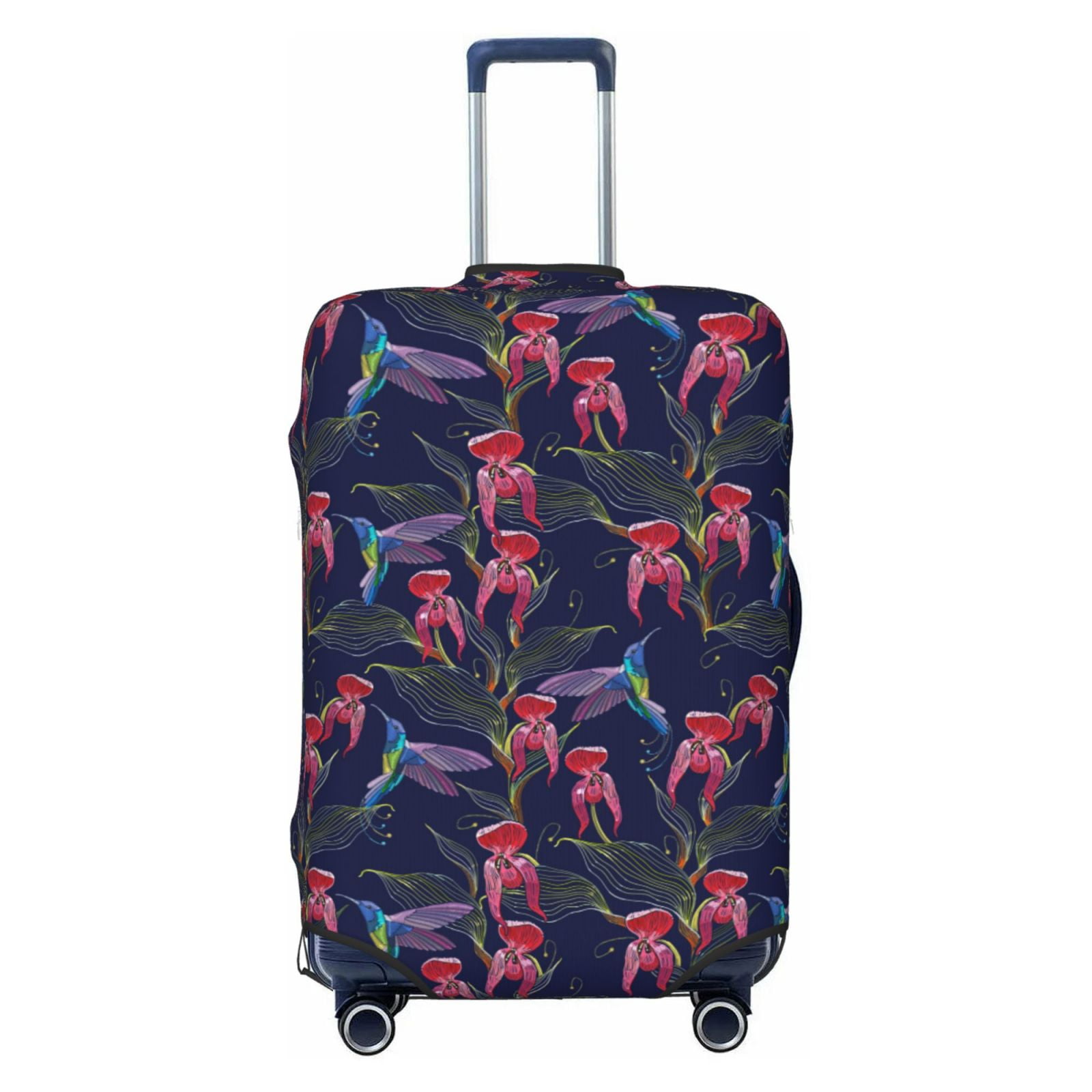 Luggage Cover (No Suicase) Flowers And Humming Bird Soft Suitcase ...