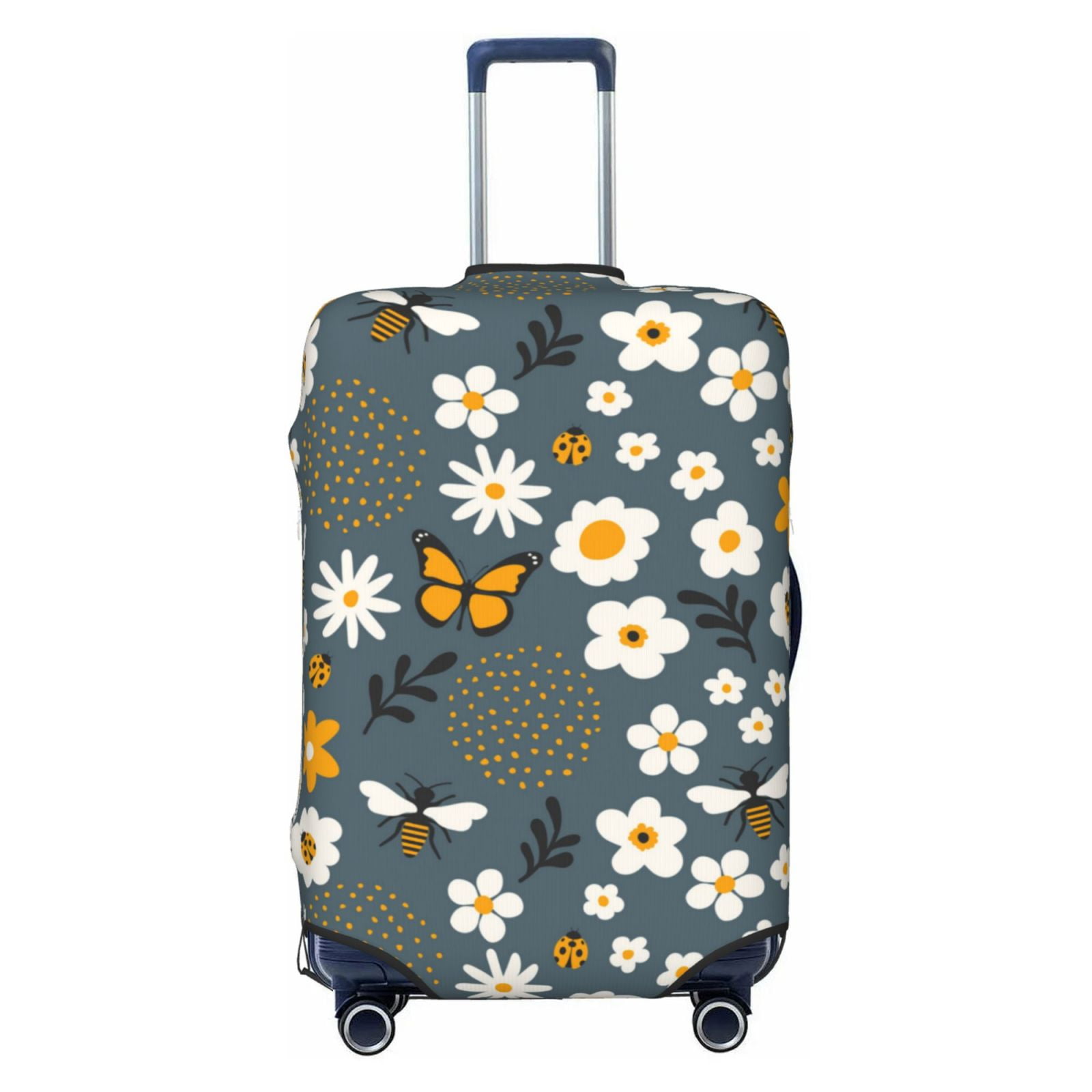 Luggage Cover (No Suicase) Flowers and Bee Soft Suitcase Covers ...