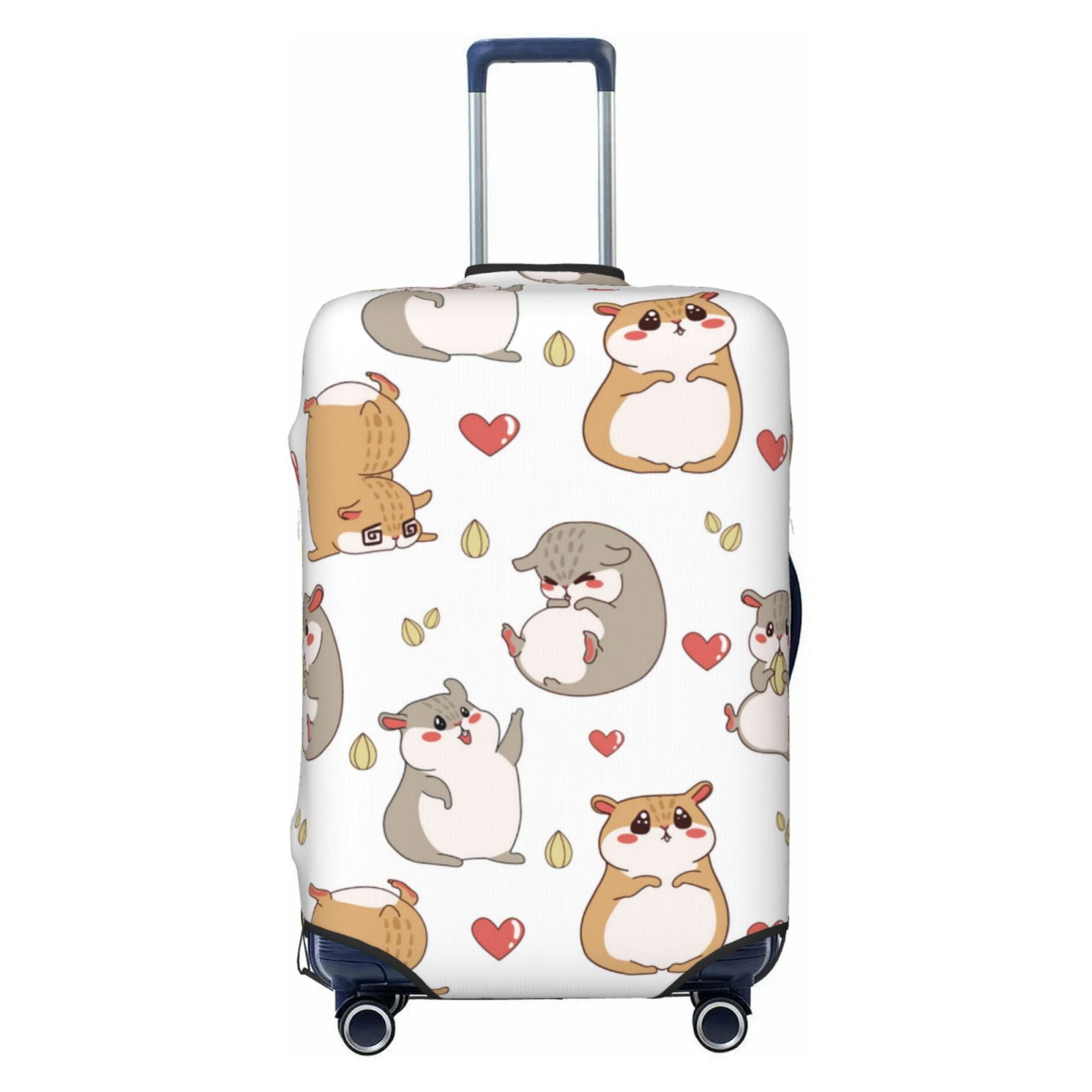Luggage Cover (No Suicase) Love Cartoon Cute Hamster Soft Suitcase ...