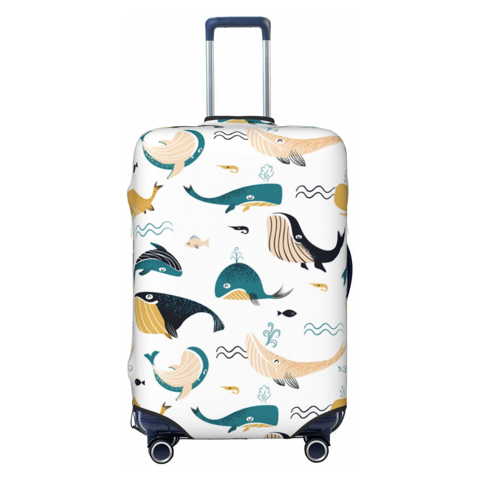 Luggage Cover (No Suicase) cute whale Soft Suitcase Covers Protector ...