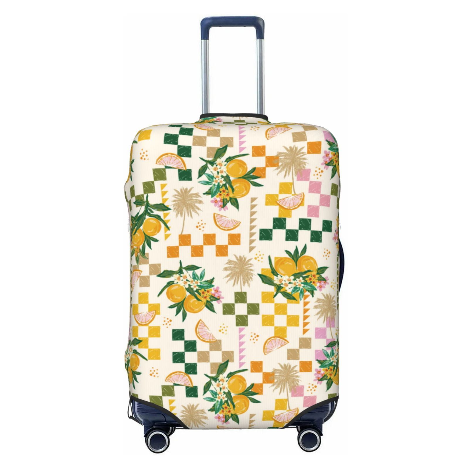 Luggage Cover Protector Suitcase Cover - Lemon pattern High Elasticity ...