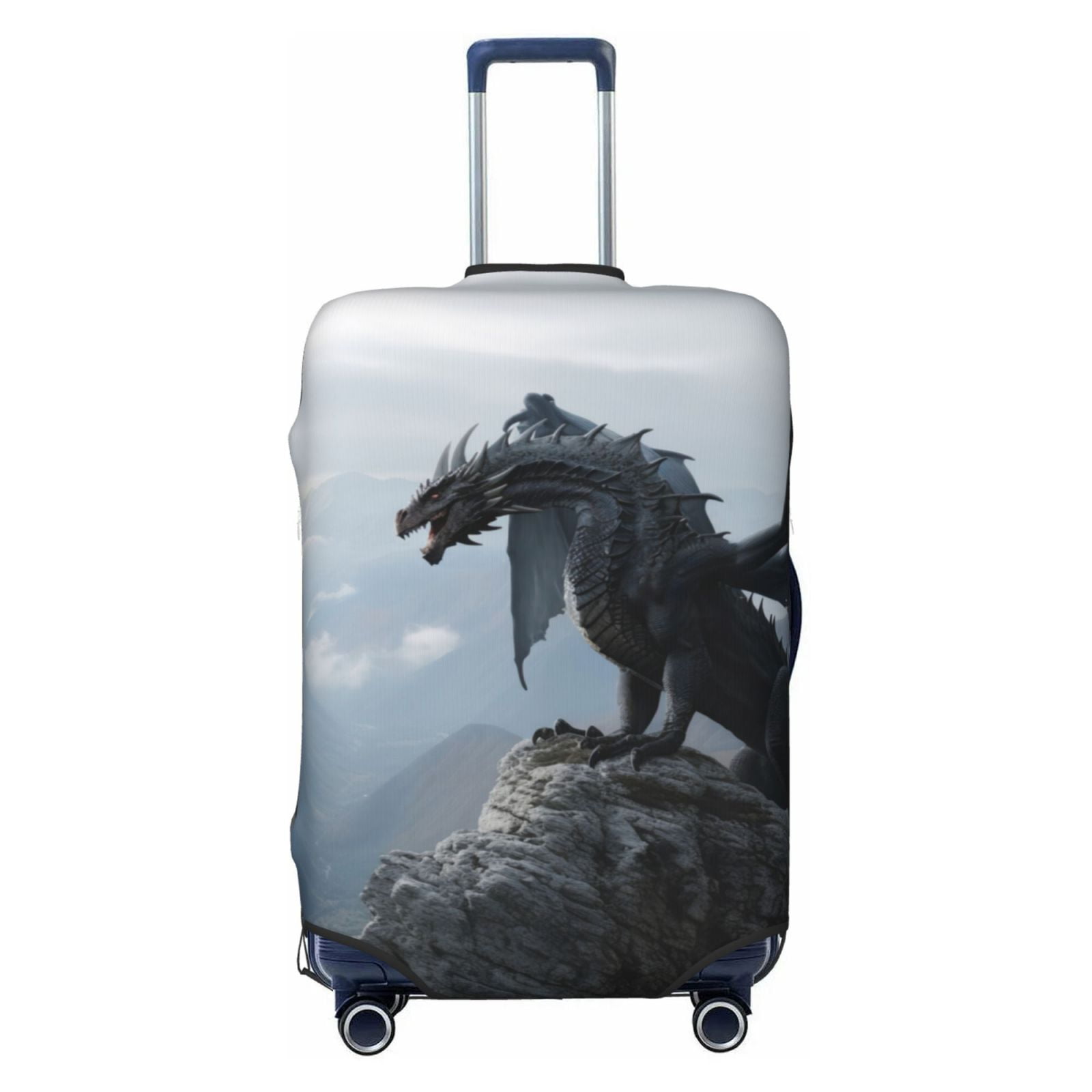 Luggage Cover Protector Suitcase Cover - Valley Gray Dragon High ...