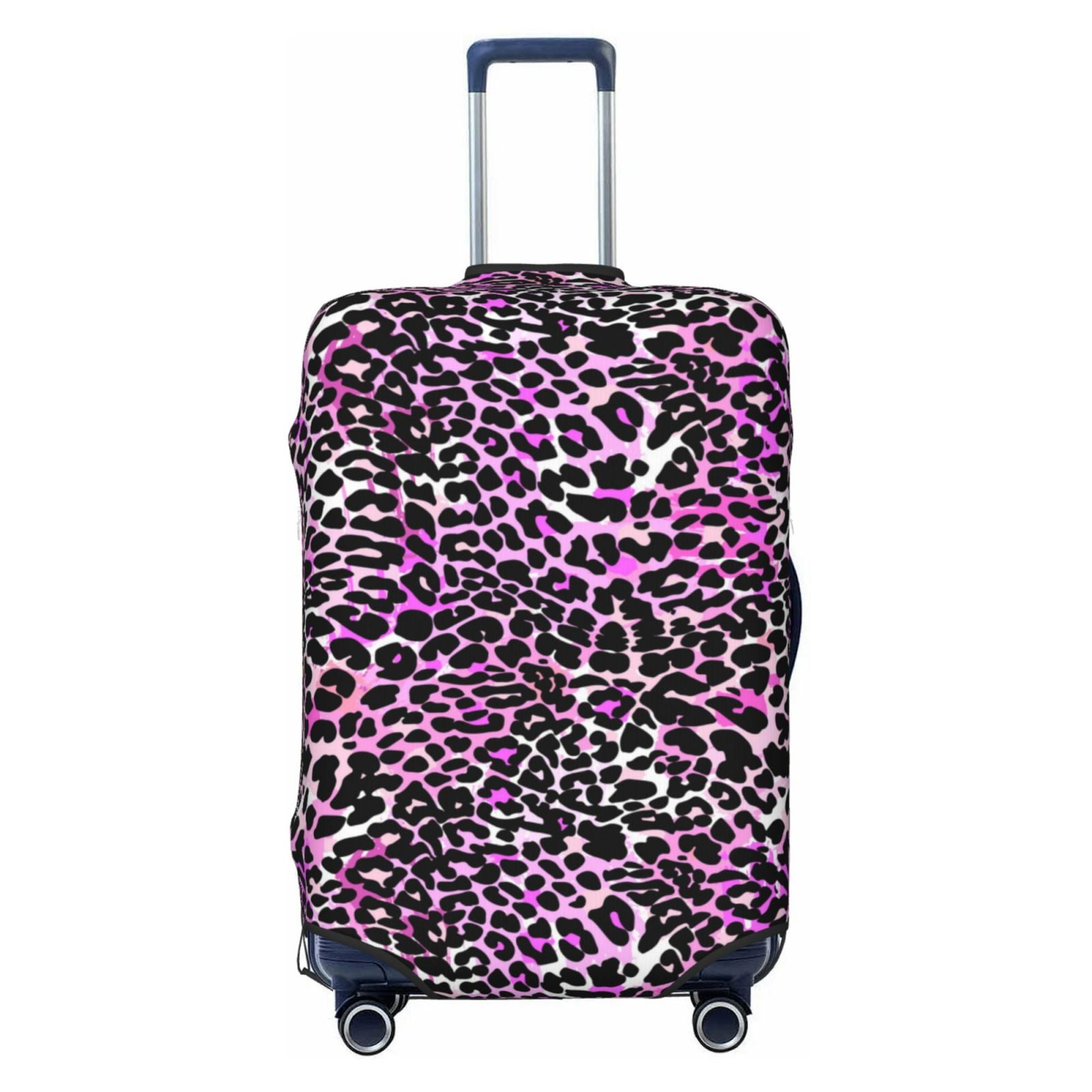 Luggage Cover Protector Suitcase Cover - purple cool trendy Leopard ...