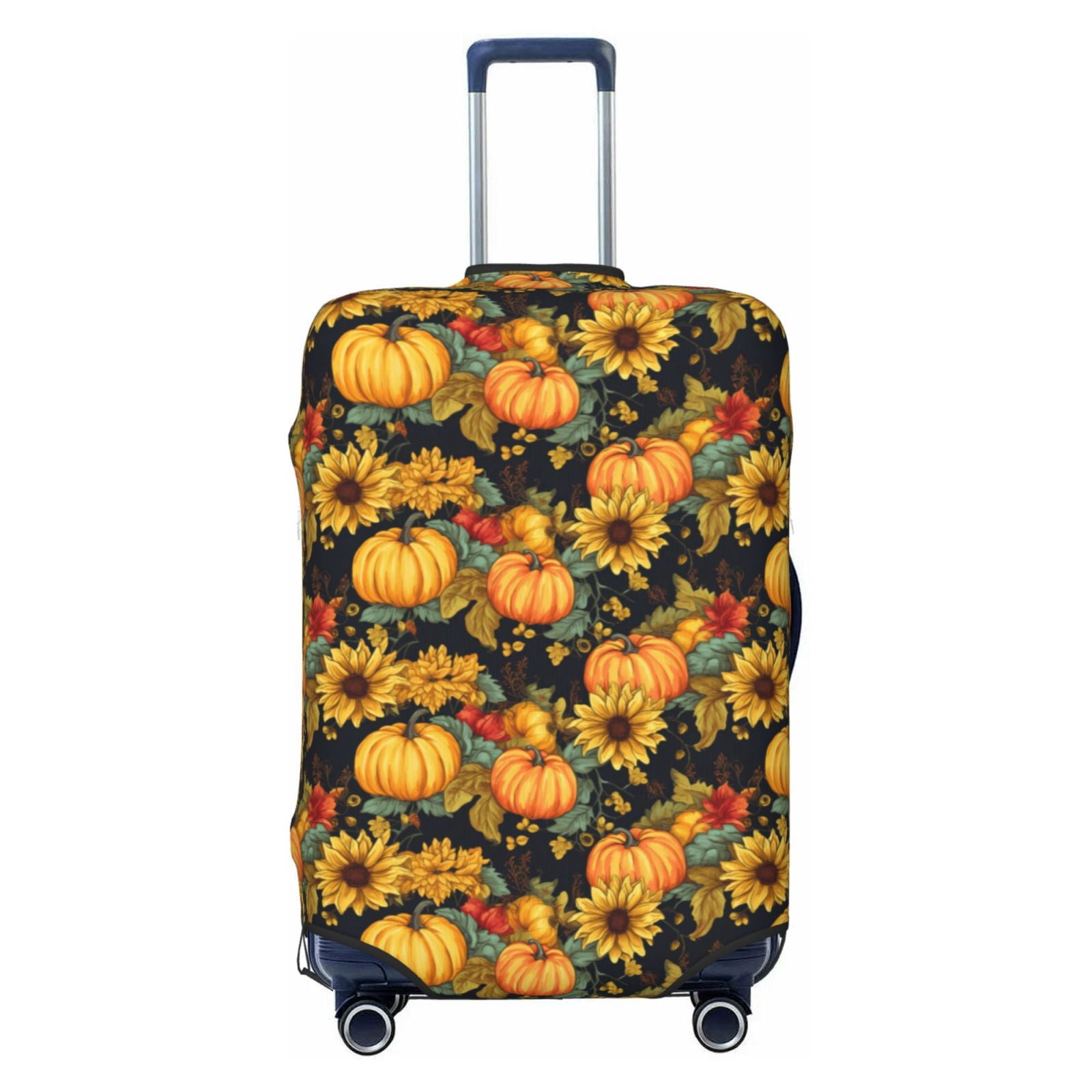 Luggage Cover, Pumpkins And Sunflowers3 Suitcase Cover for Luggage Fits ...