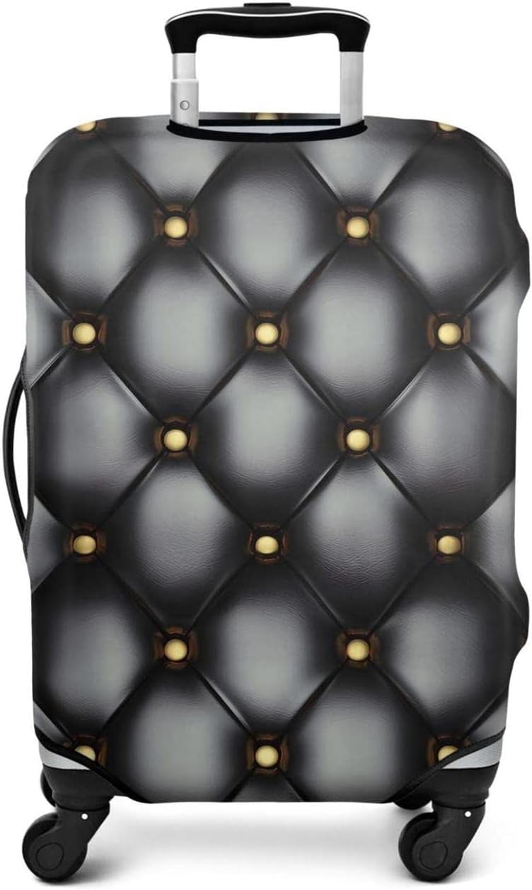Luggage Cover Suitcase Protector Leather Print Trolley Cases Cover Fit ...