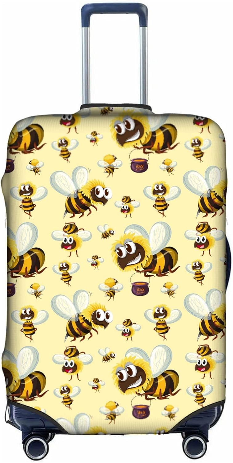 Luggage Cover cute bumble bee pattern Suitcase Covers Elastic Dustproof ...