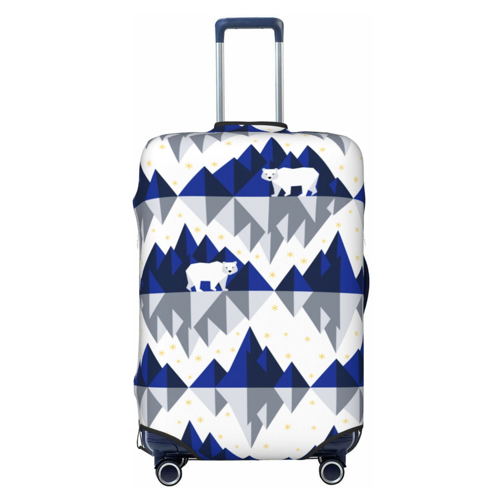 Luggage Cover for Travel Business Trip Cartoon Iceberg Polar Bear ...