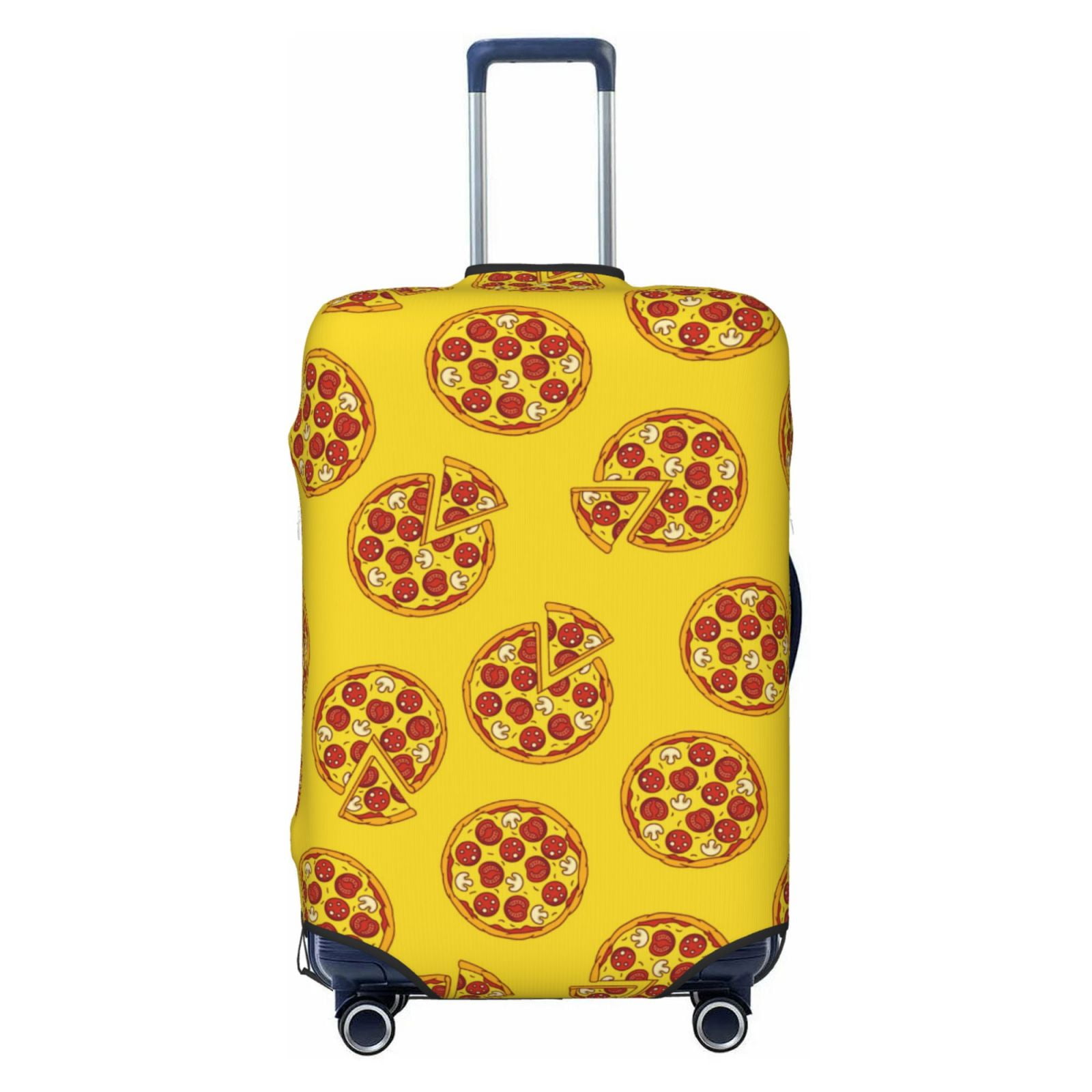 Luggage Covers Protector - Cute Pizza Sausage Tomato Scratch Resistant ...