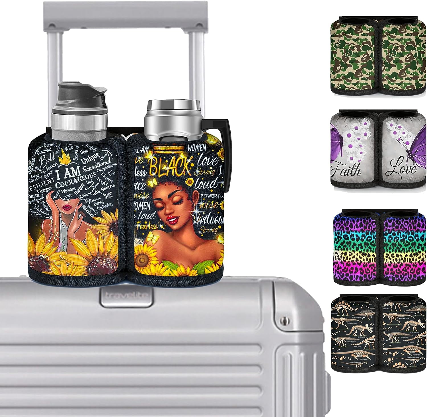 Luggage Cup Holder for Suitcases Travelers Accessories Carry on with ...